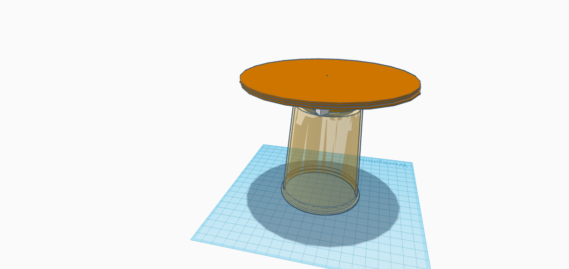 Cake Turntable (Showing Handmade Version and Tinkercad 3D Design) : 9 ...