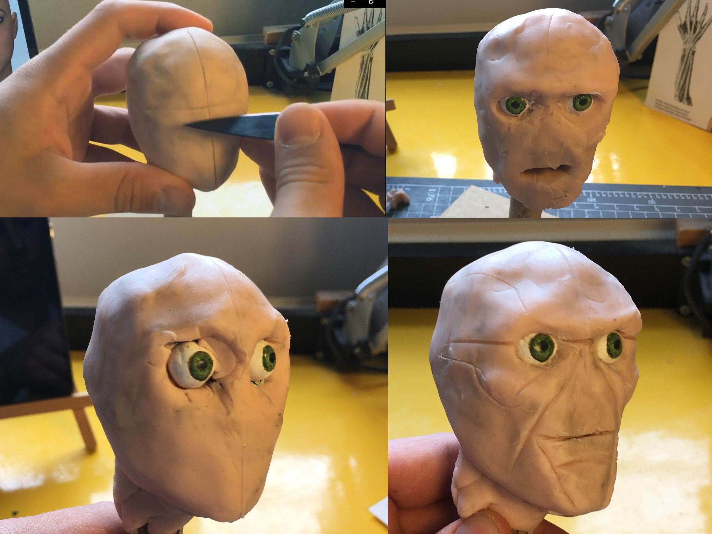 Sculpting a Character With Realistic Eyes. : 10 Steps (with Pictures ...