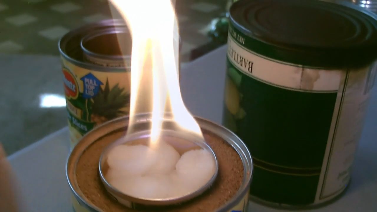 Steel Can Heater/Stove! the 'Cotton Ball' Heater/stove! - Easy DIY : 9 ...