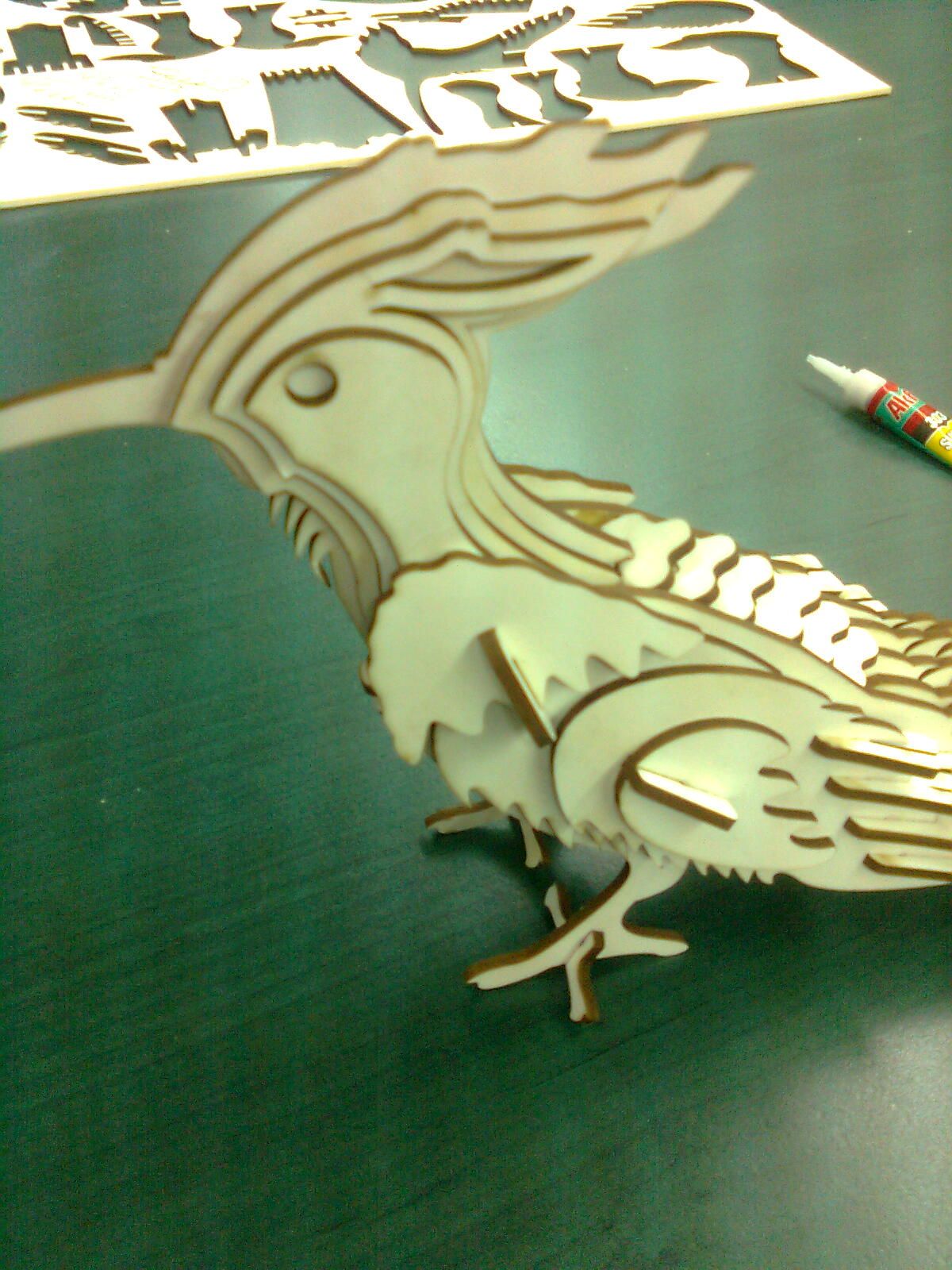 Cut a 3D Bird With Laser Cutter : 6 Steps - Instructables
