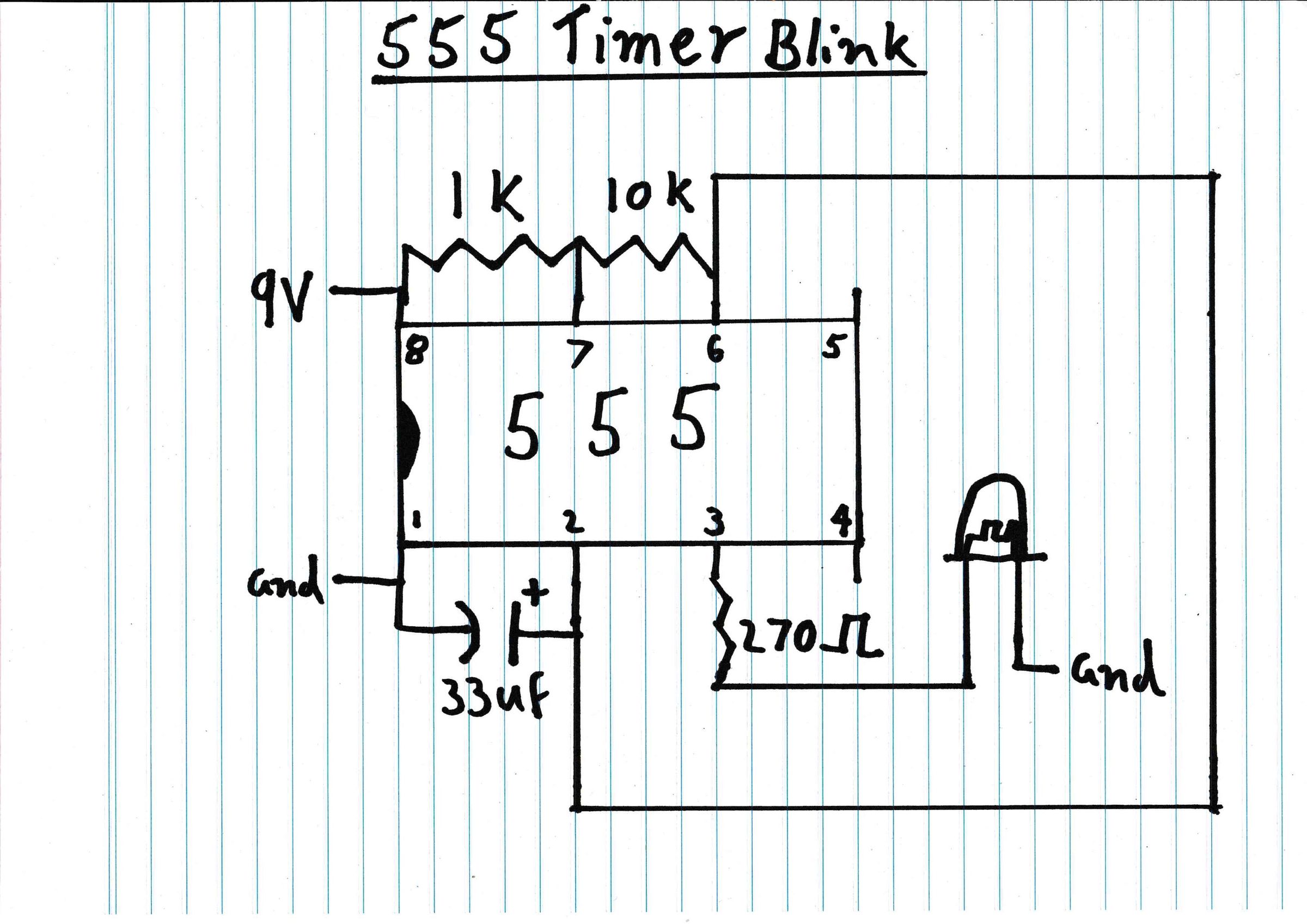 555 Timer Blink Circuit! : 9 Steps (with Pictures) - Instructables