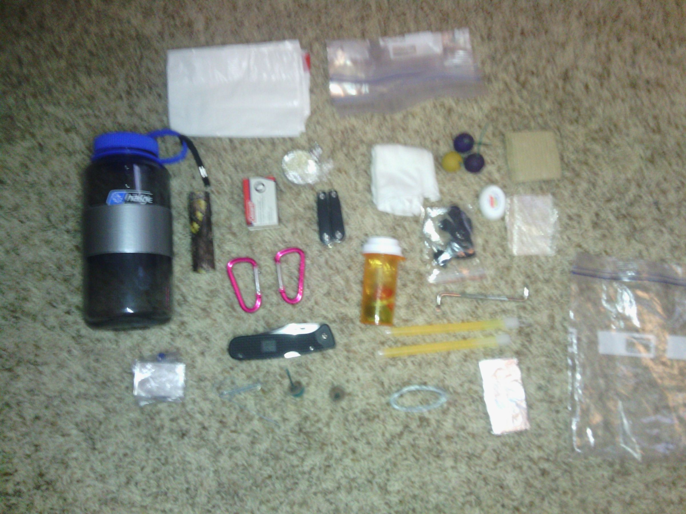 Nalgene Water Bottle Survival Kit : 4 Steps - Instructables