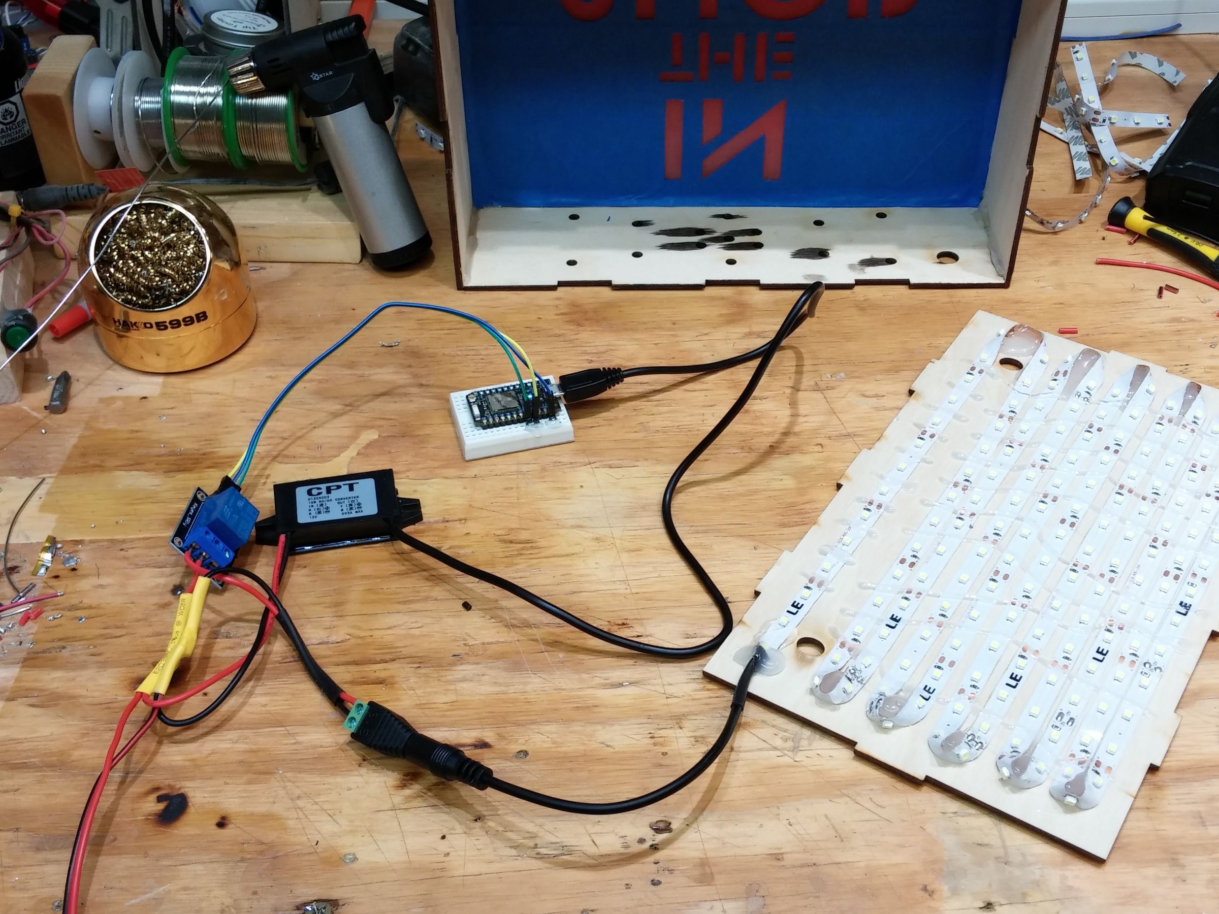 "IN THE SHOP" LED IOT Light With Particle : 8 Steps (with Pictures ...
