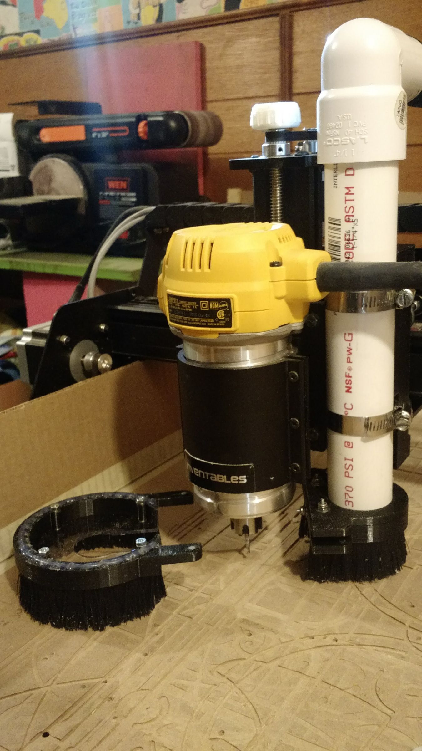 X-Carve CNC Router Dust Collector/Shoe : 6 Steps (with Pictures ...