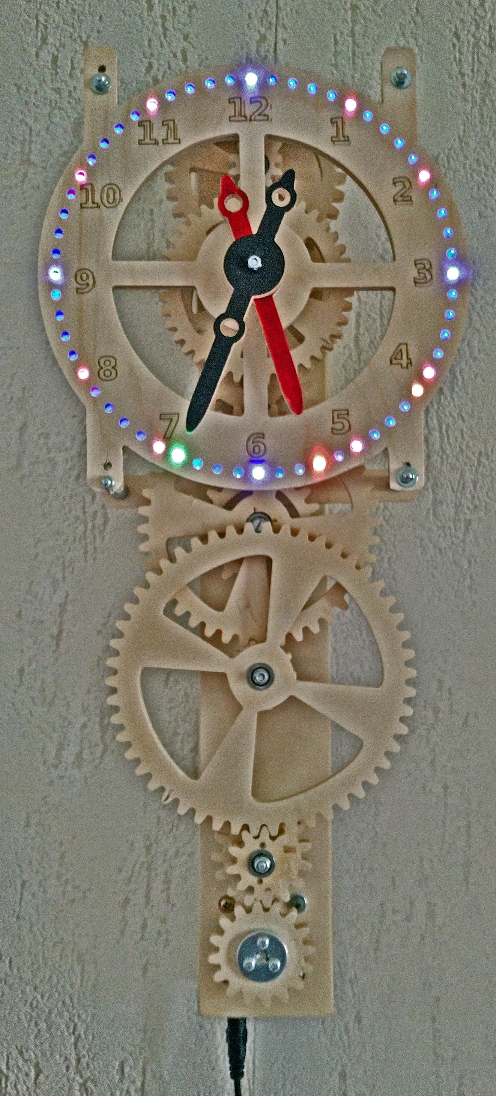 Wol Clock ESP8266-12E + 60 LED WS2812B Analogue Digital Clock : 5 Steps ...