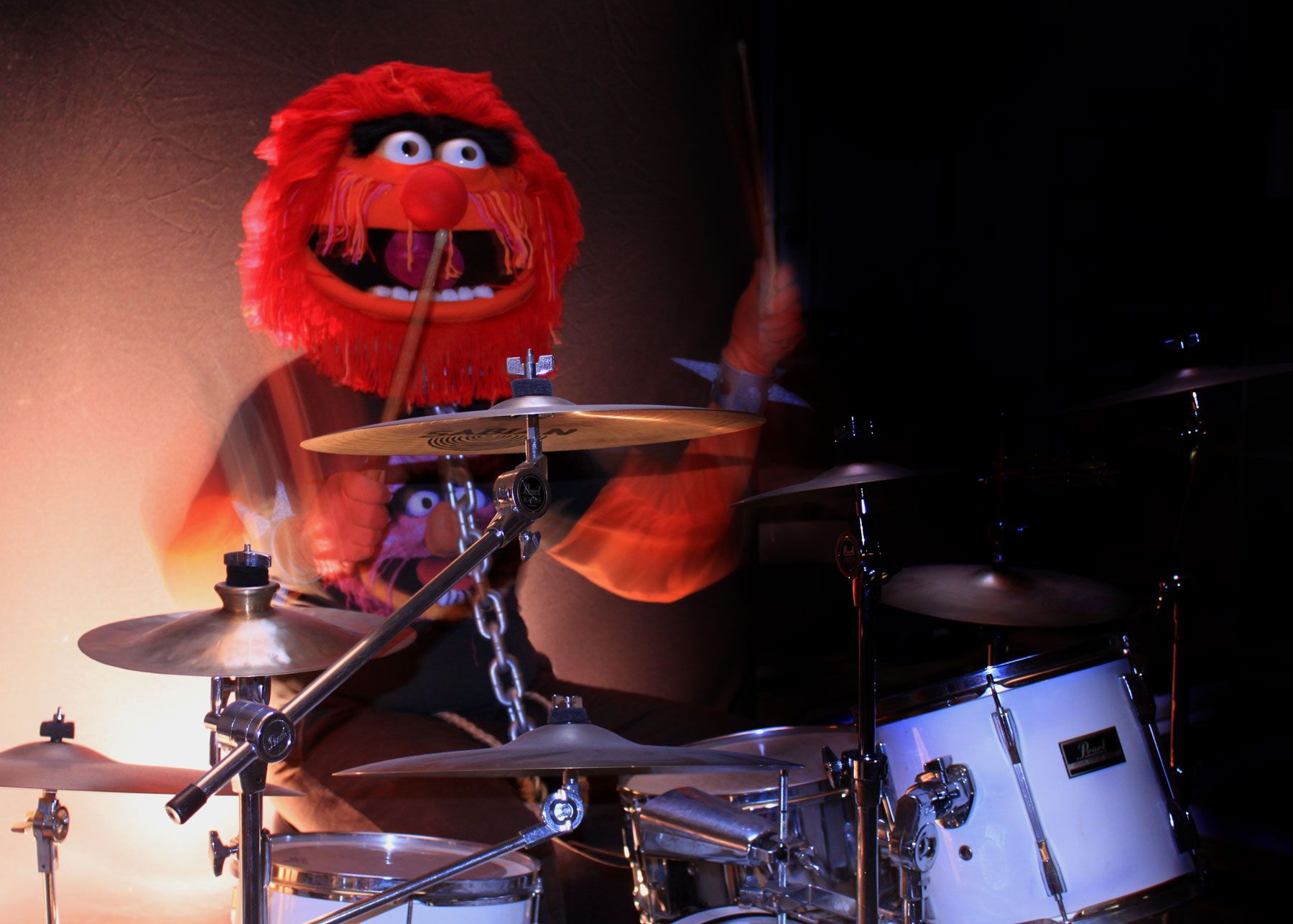 Animal Muppet Drums Drawing