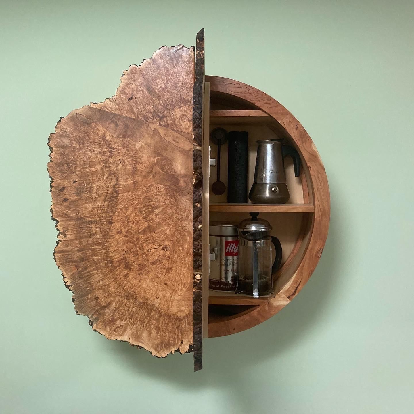 Round Cabinet With Burl Doors : 10 Steps (with Pictures) - Instructables