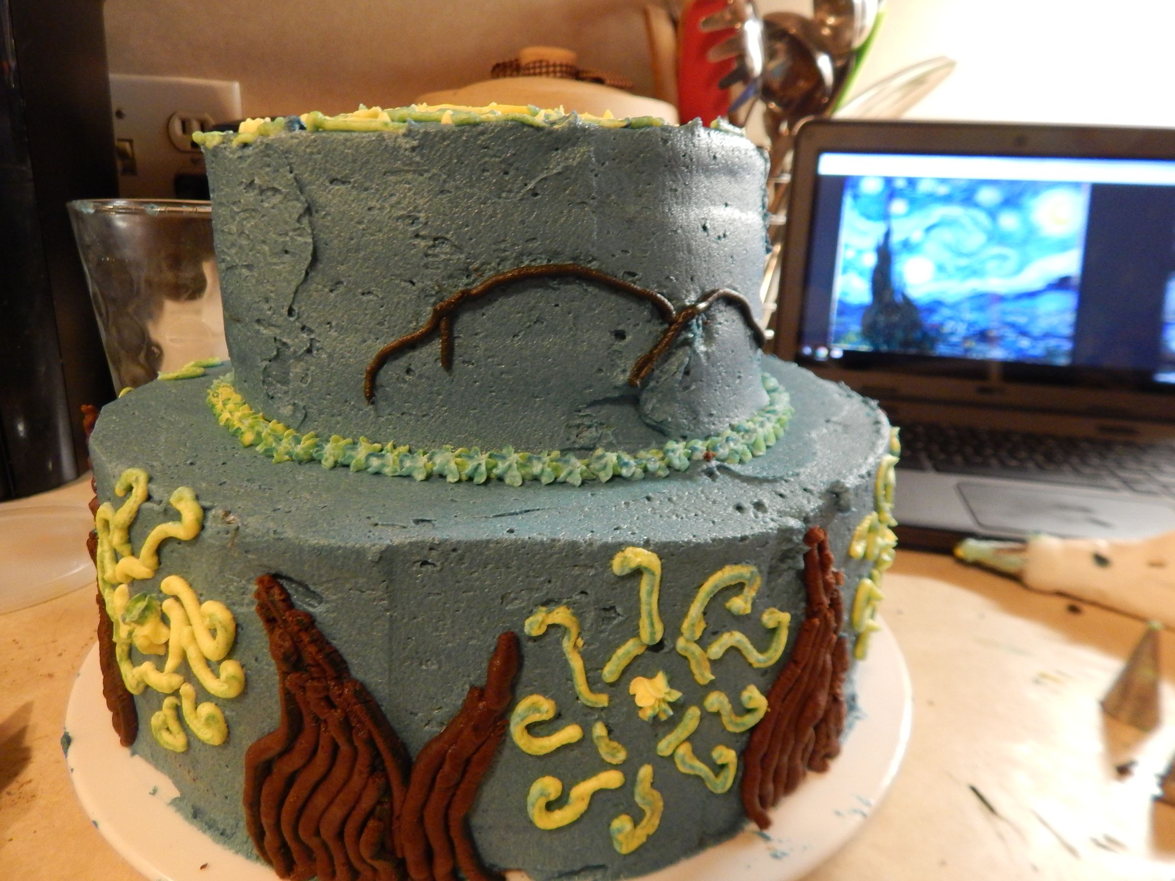 Chocolate-Filled Starry Night Layer Cake : 13 Steps (with Pictures ...
