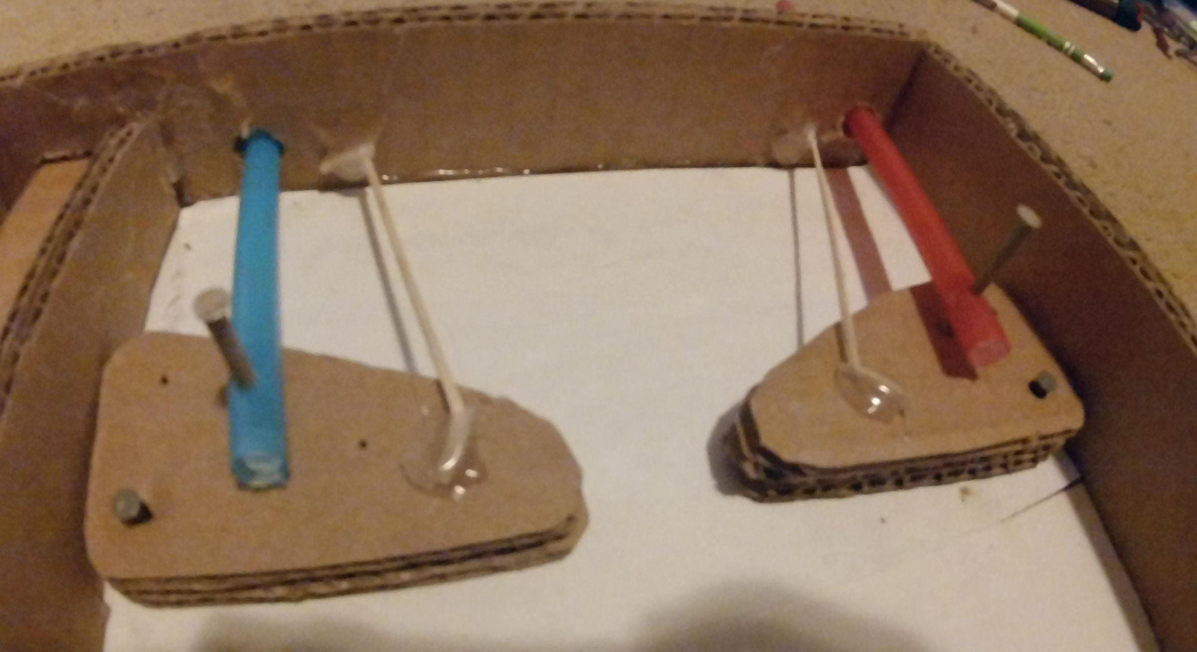 Easy Recycled Cardboard Tabletop Pinball Game : 8 Steps - Instructables