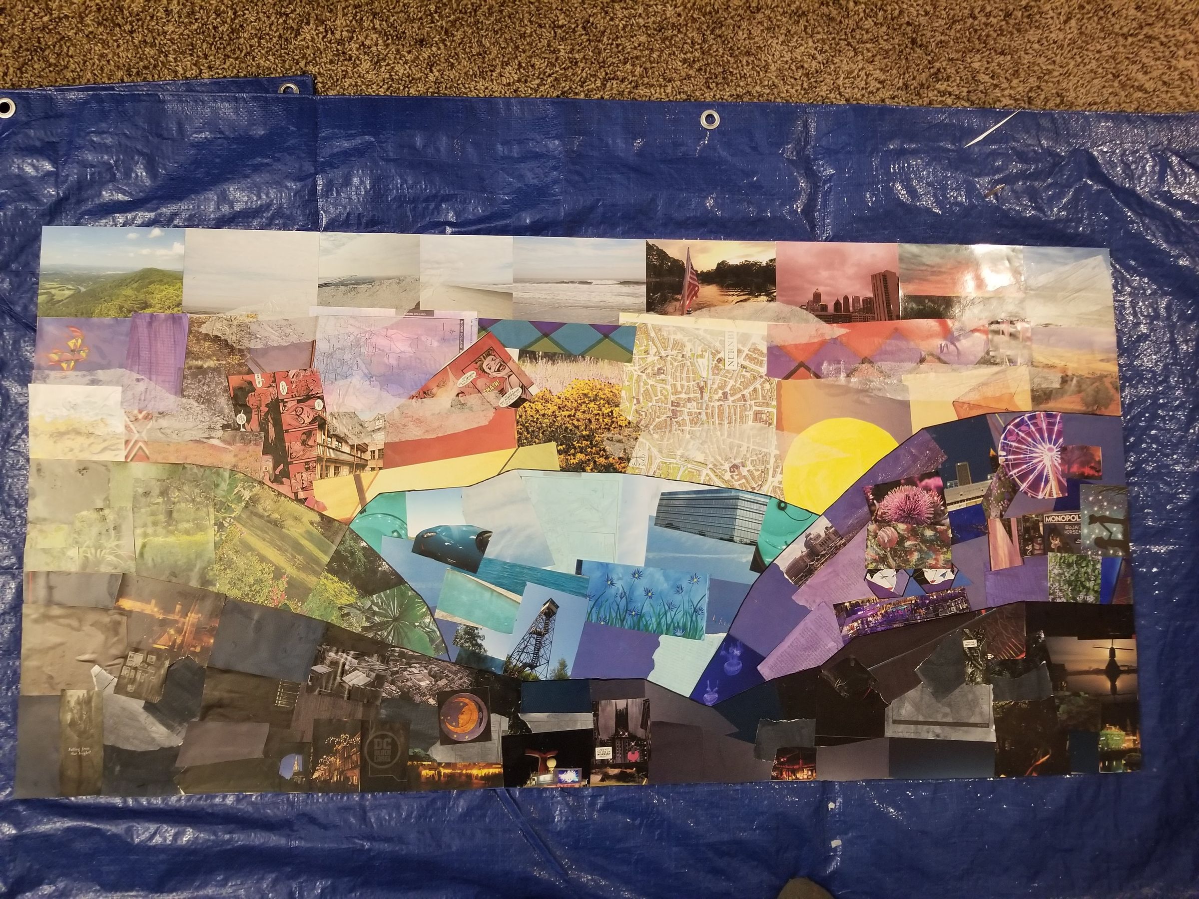 Large Scrap Paper Collage for Beginners : 7 Steps - Instructables