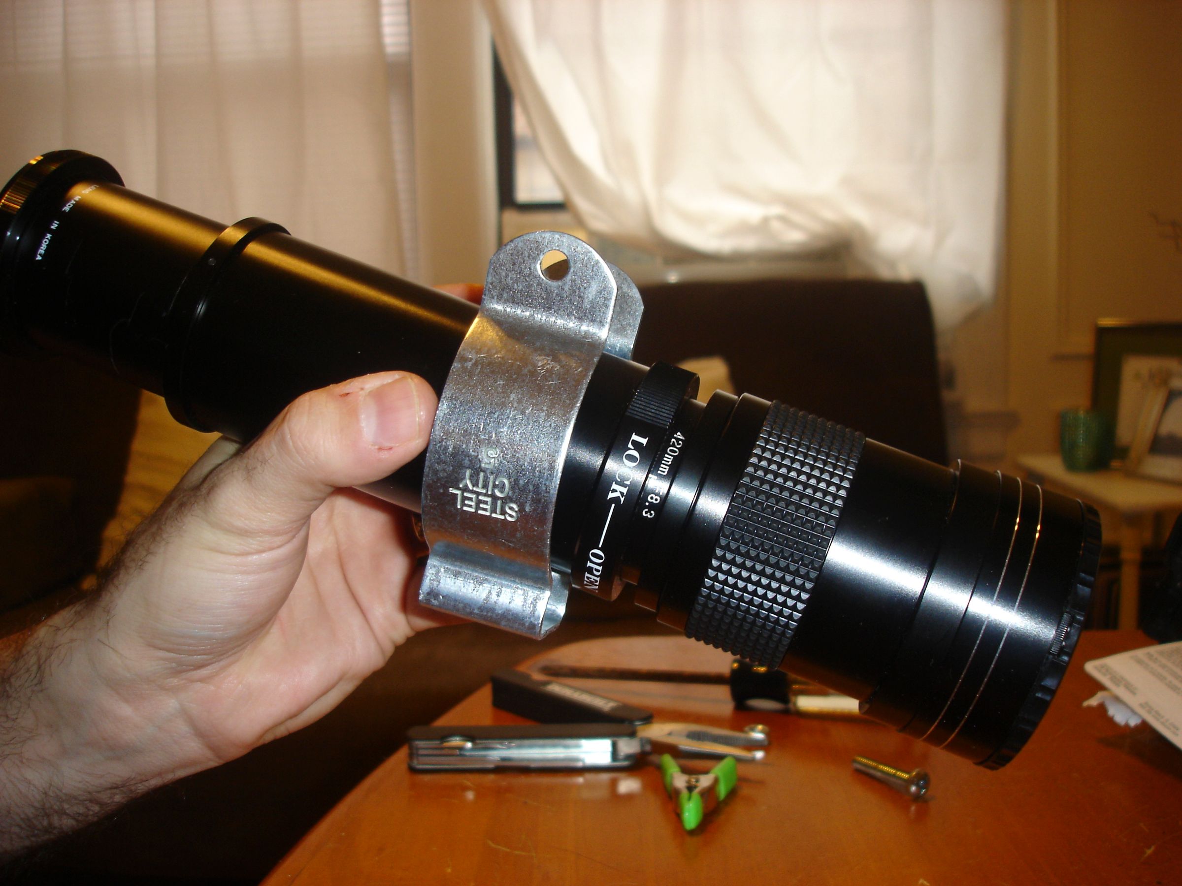 Under $2 Telephoto Lens Tripod Mount : 4 Steps - Instructables