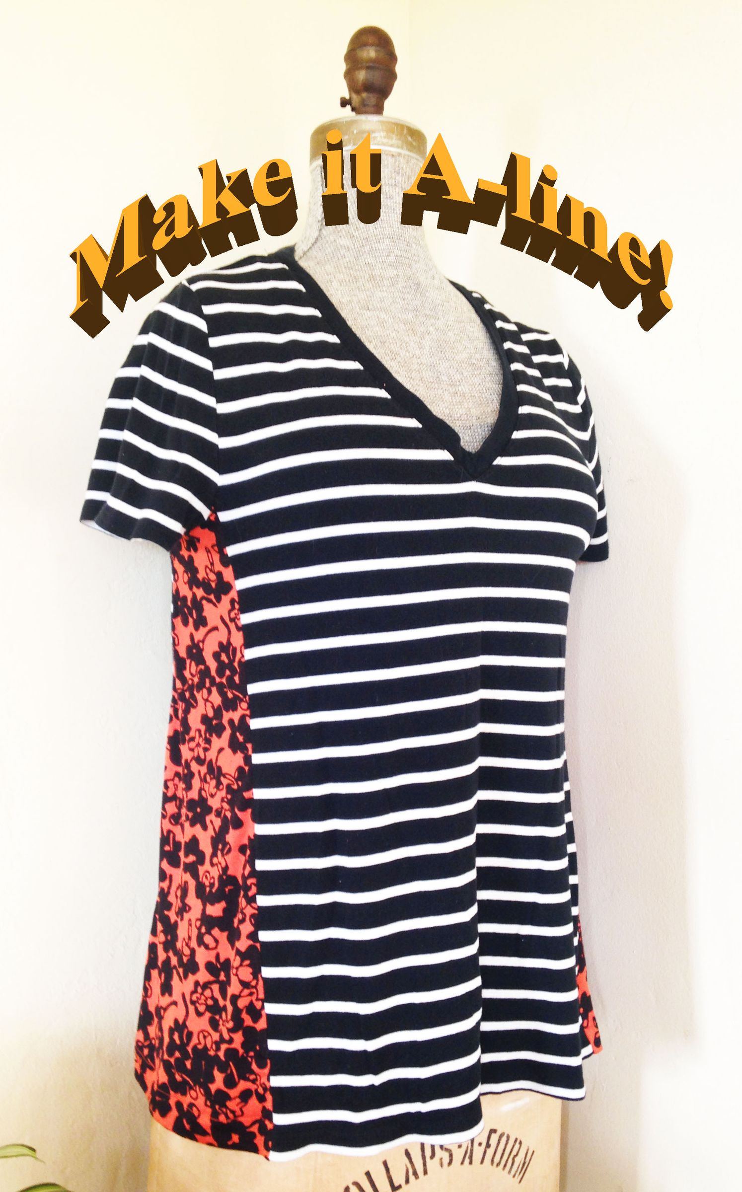 Make an A-line Tee Out of a Fitted Tee : 5 Steps - Instructables