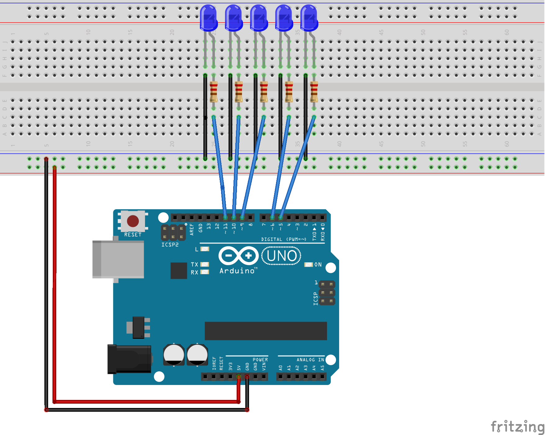 LED Row Fade Arduino : 4 Steps - Instructables