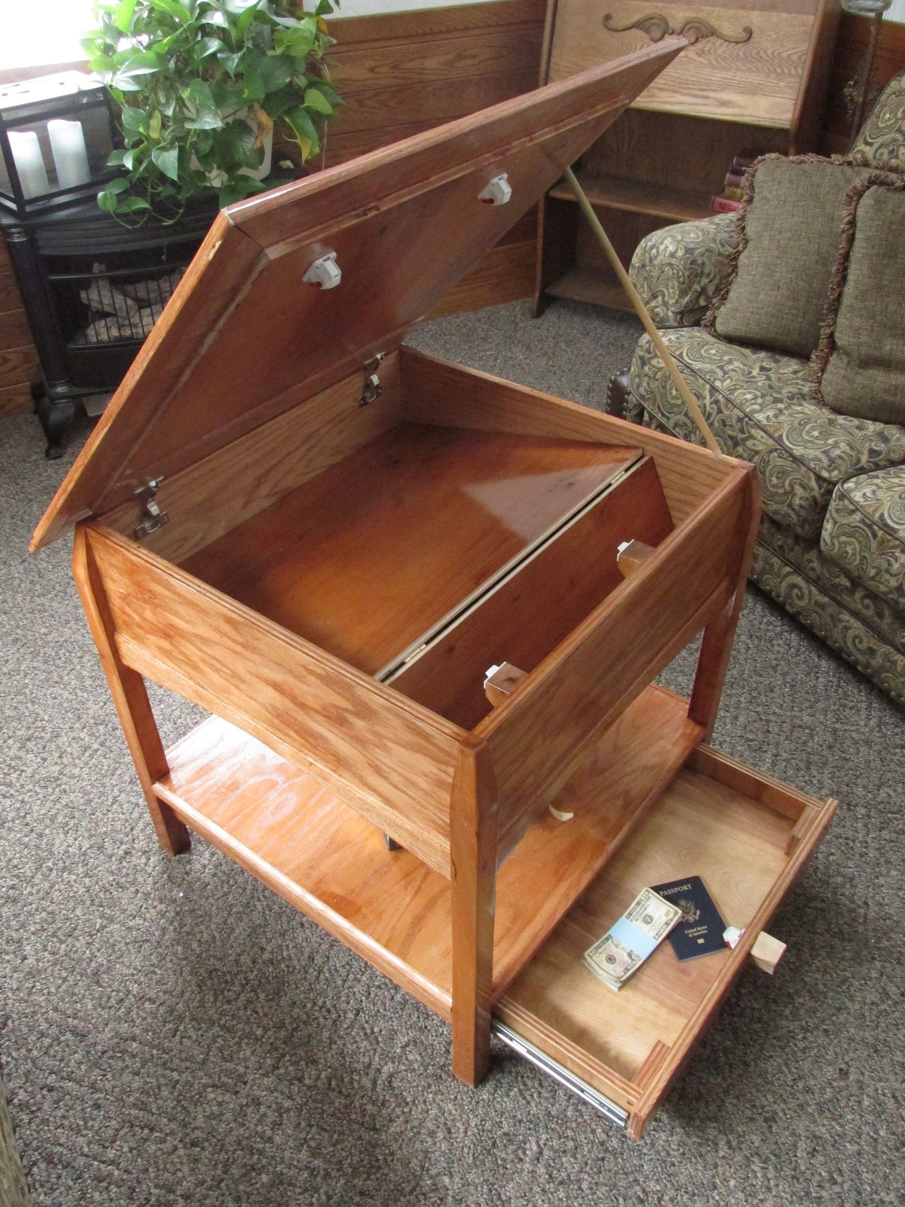 Sliding Puzzle Secret Compartment Table : 23 Steps (with Pictures ...