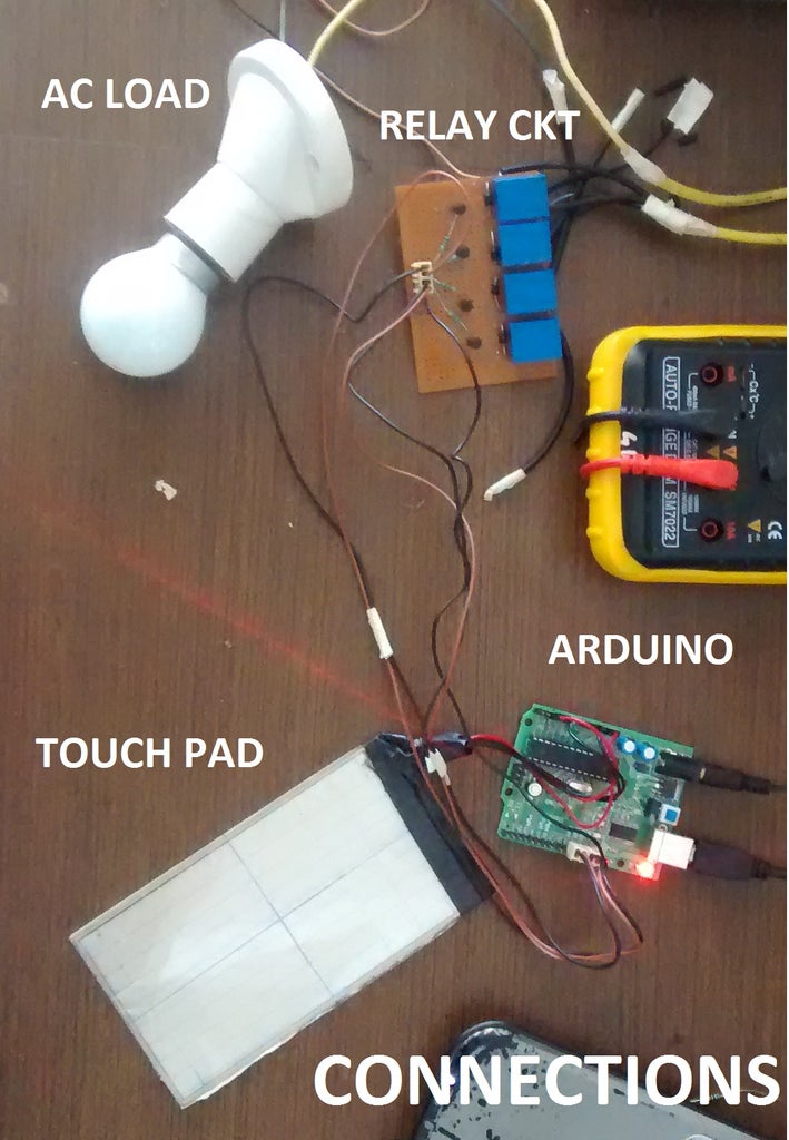 Touch Pad Based Home Appliances Control 7 Steps Instructables