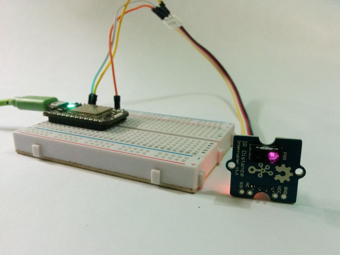 Grove Sensors With a Particle Core - IR Distance Interrupt : 4 Steps ...