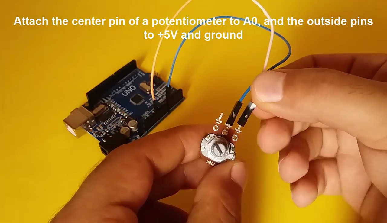 Arduino - AnalogRead Serial With Potentiometer : 5 Steps (with Pictures ...