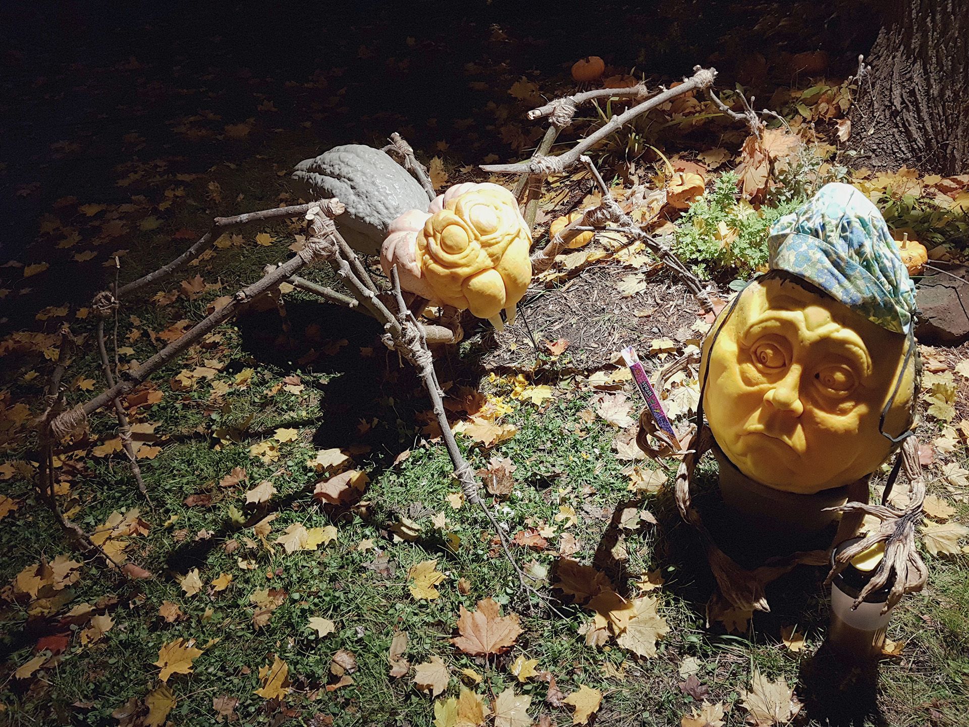 Little Miss Muffet Pumpkin Display : 12 Steps (with Pictures ...