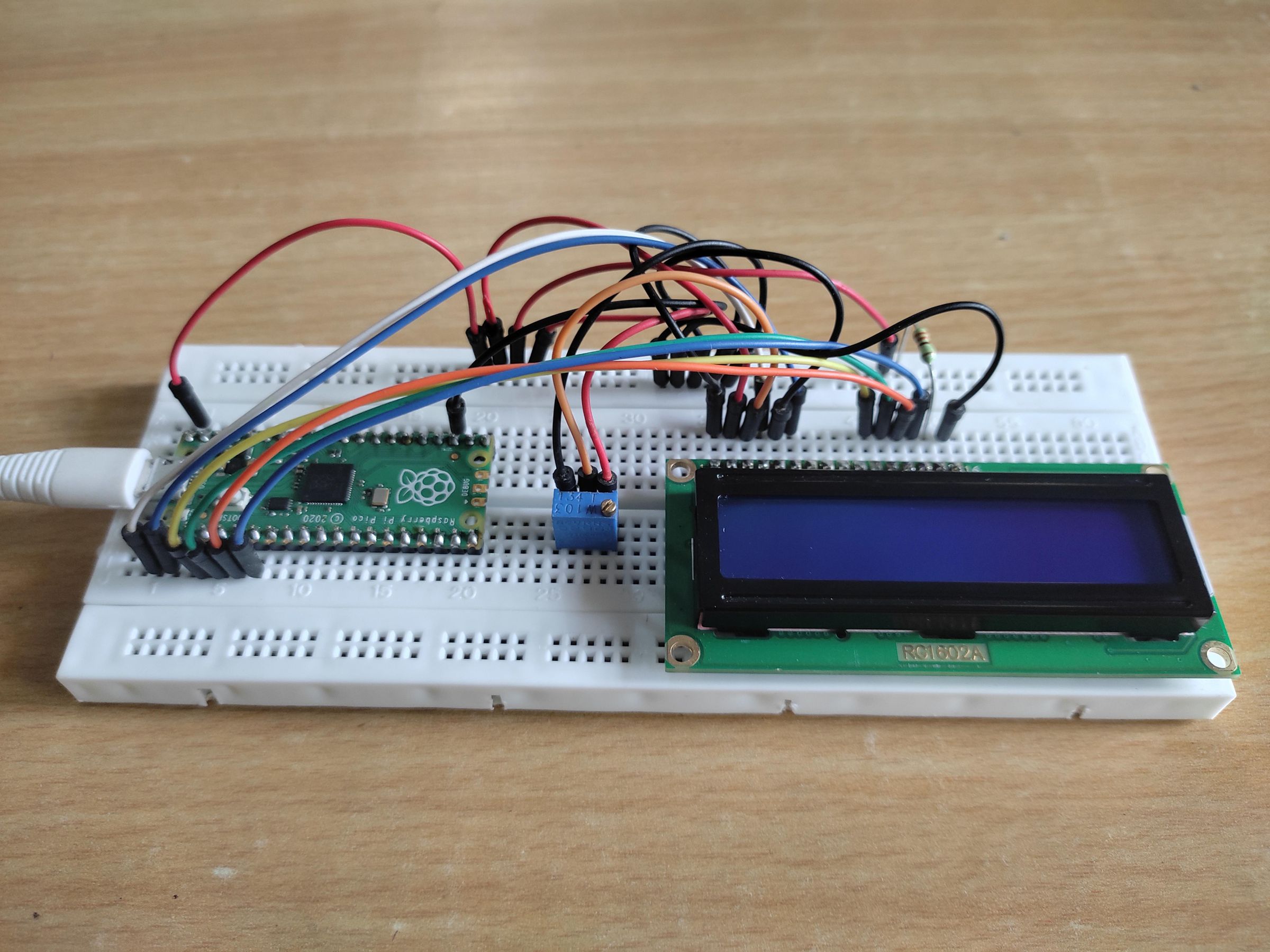 Raspberry Pi Pico and 16x2 LCD : 3 Steps (with Pictures) - Instructables