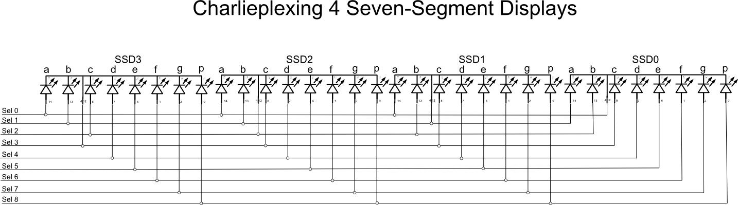 Charlieplexing 7-segment Displays : 3 Steps - Instructables