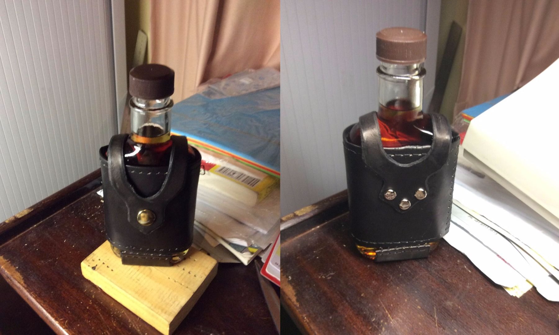 Leather Flask Holder : 9 Steps (with Pictures) - Instructables
