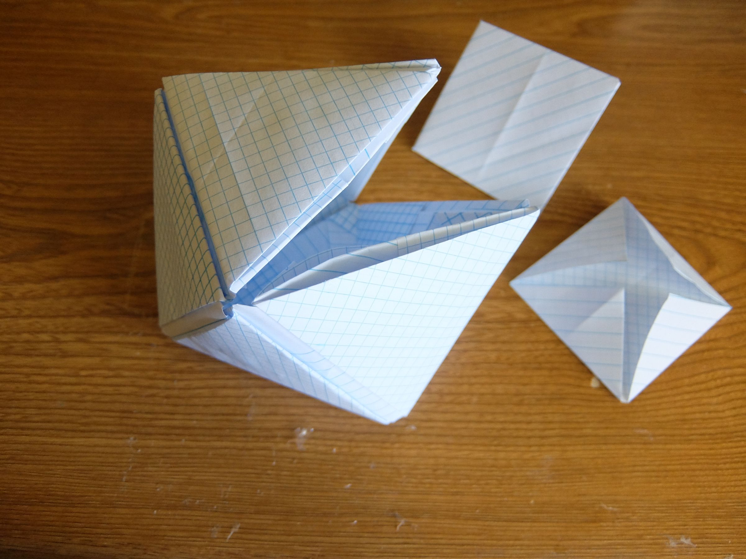 Octahedron Model DYI Using Graphing Papers : 6 Steps (with Pictures ...