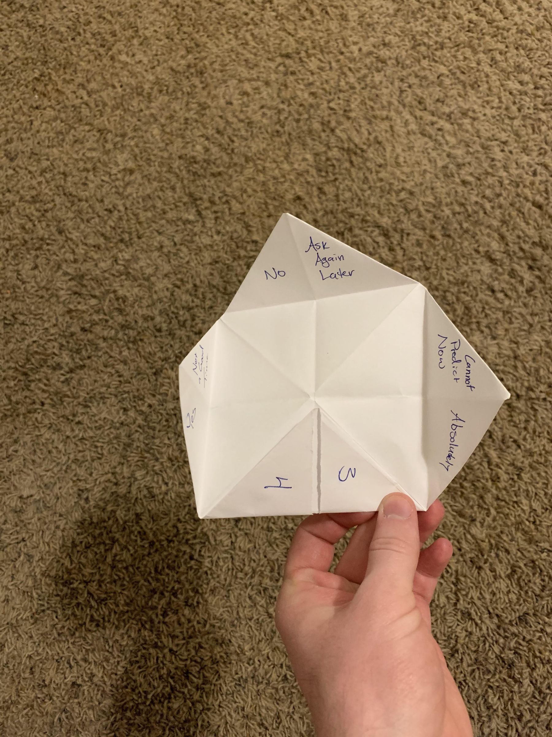 Constructing a Paper Fortune-Teller : 11 Steps - Instructables