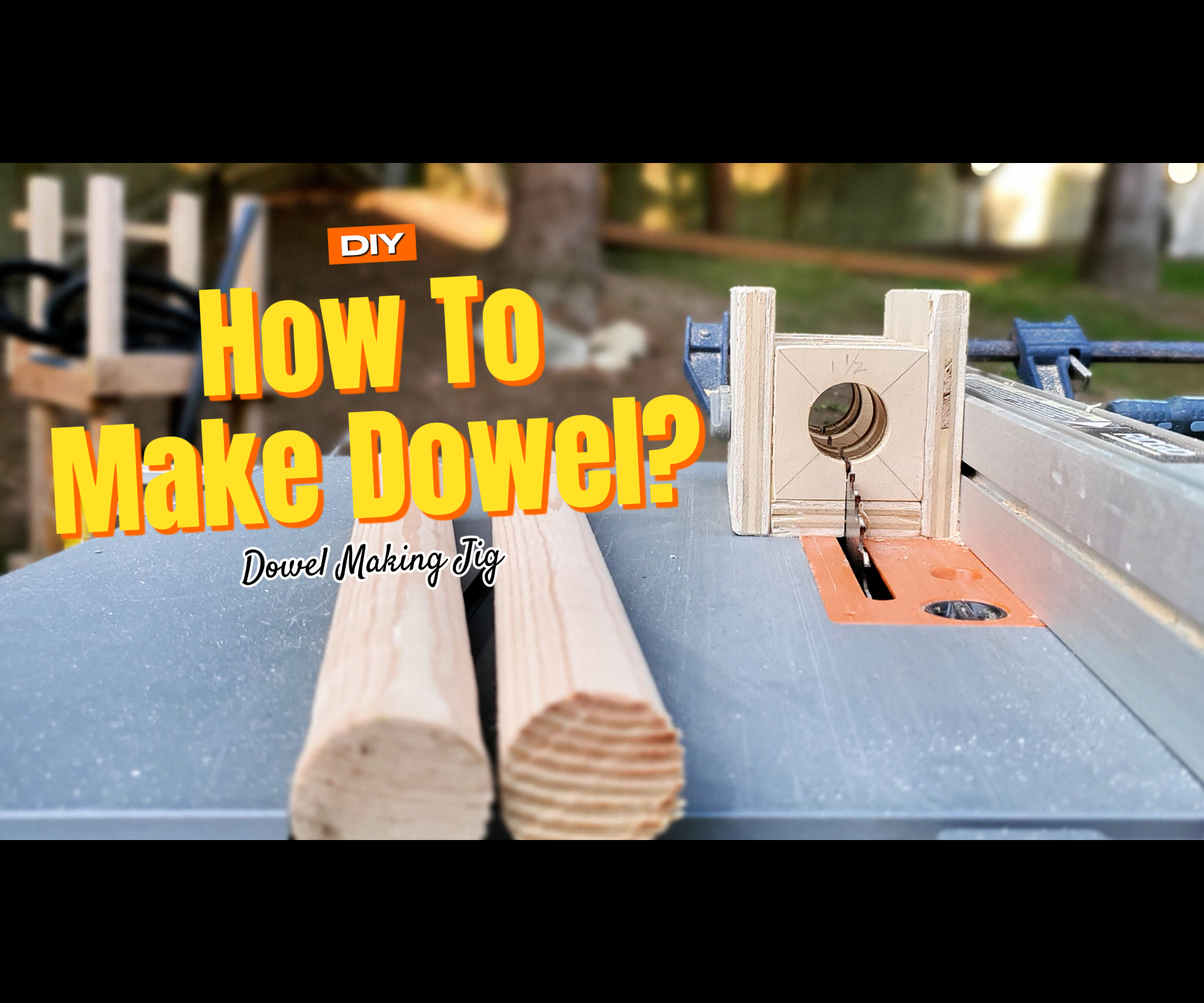 How to Make Dowels: Dowel Making Jig ( With Table Saw ) : 8 Steps (with ...