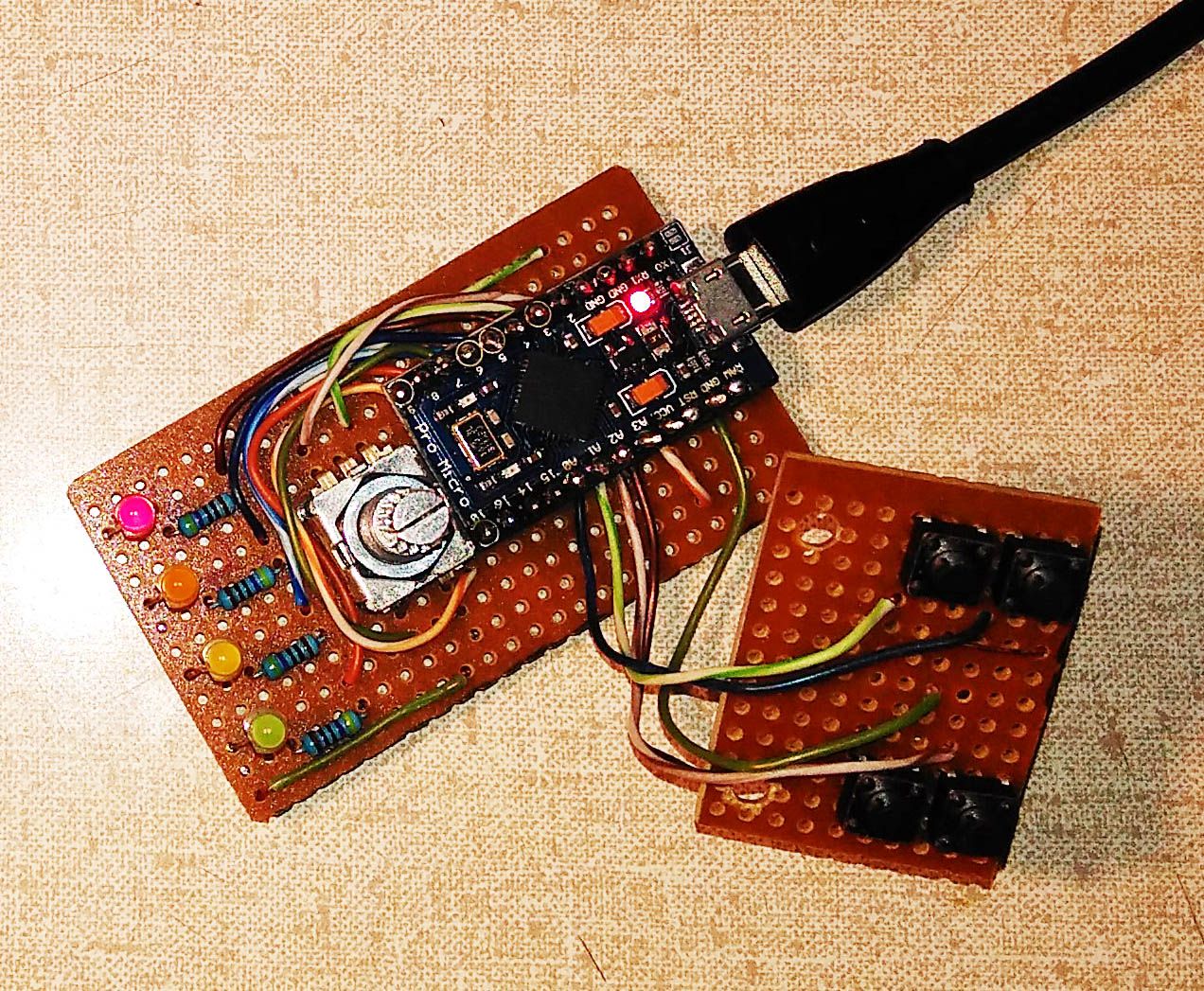 Bass, Treble, and Volume USB Controller With Keyboard LEDs : 6 Steps ...