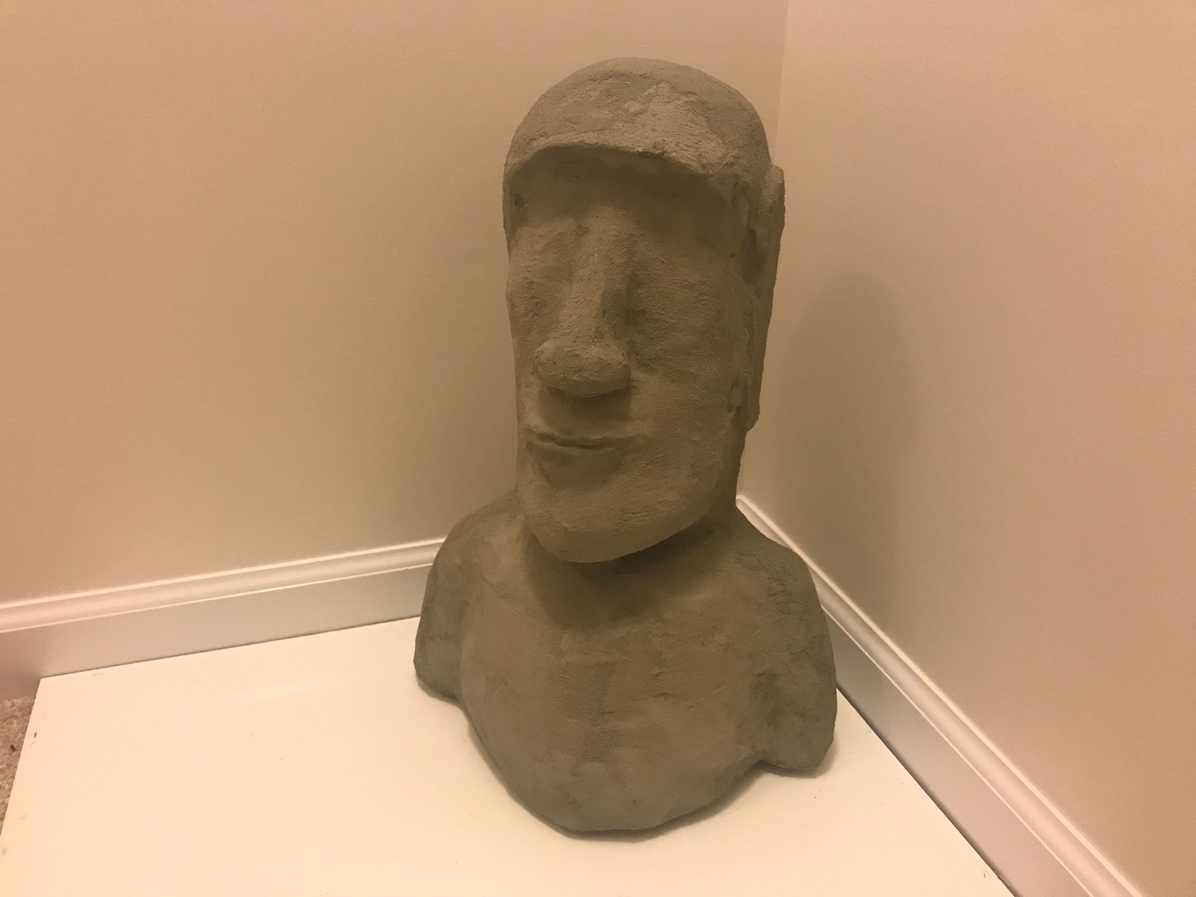 Outdoor Paper Mache Easter Island Head : 13 Steps (with Pictures ...