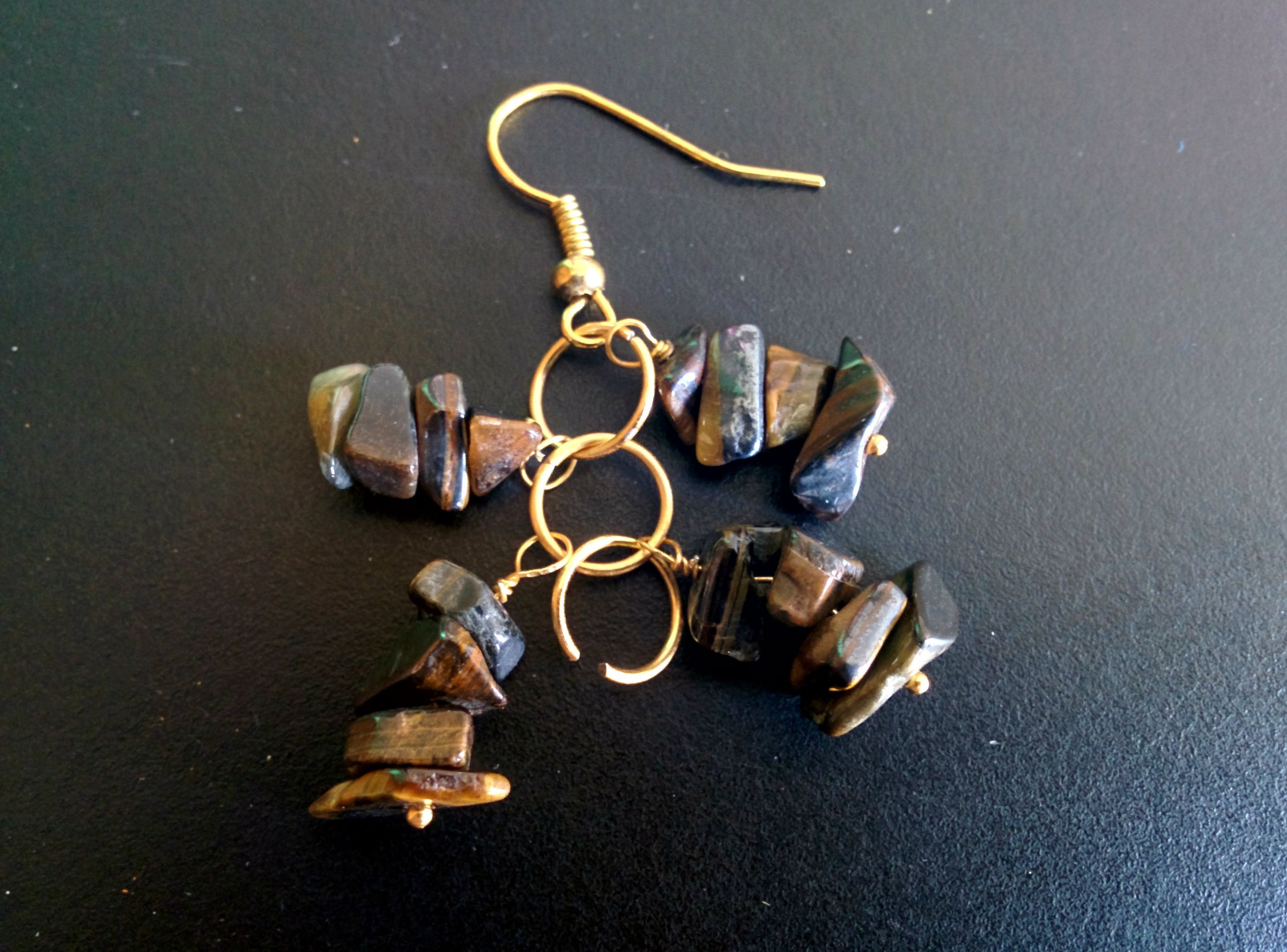 How to Create Stone Chips Cluster Earrings : 3 Steps (with Pictures ...