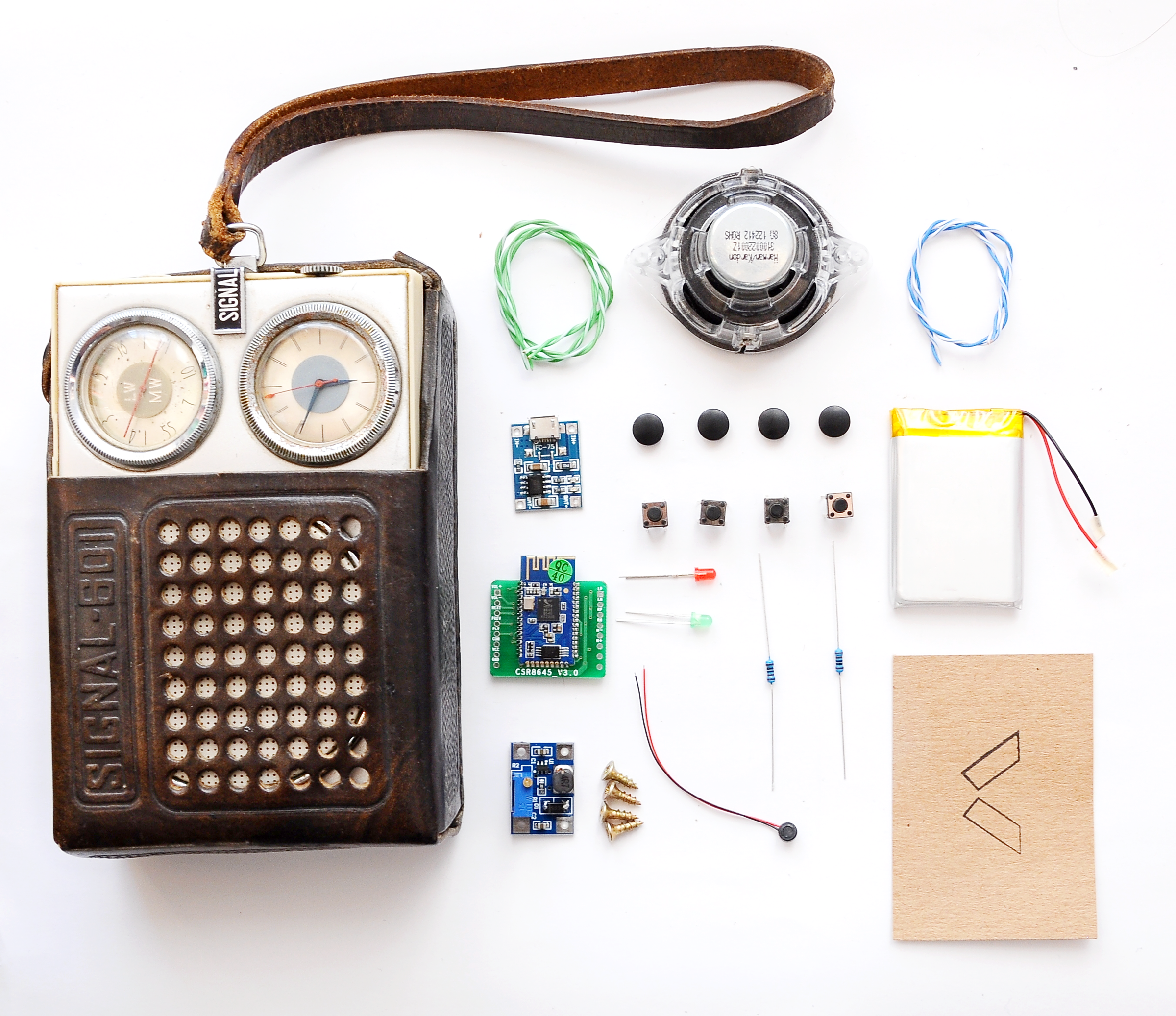 Bluetooth Speaker Made From Old Vintage Radio DIY Portable Speaker : 11 ...