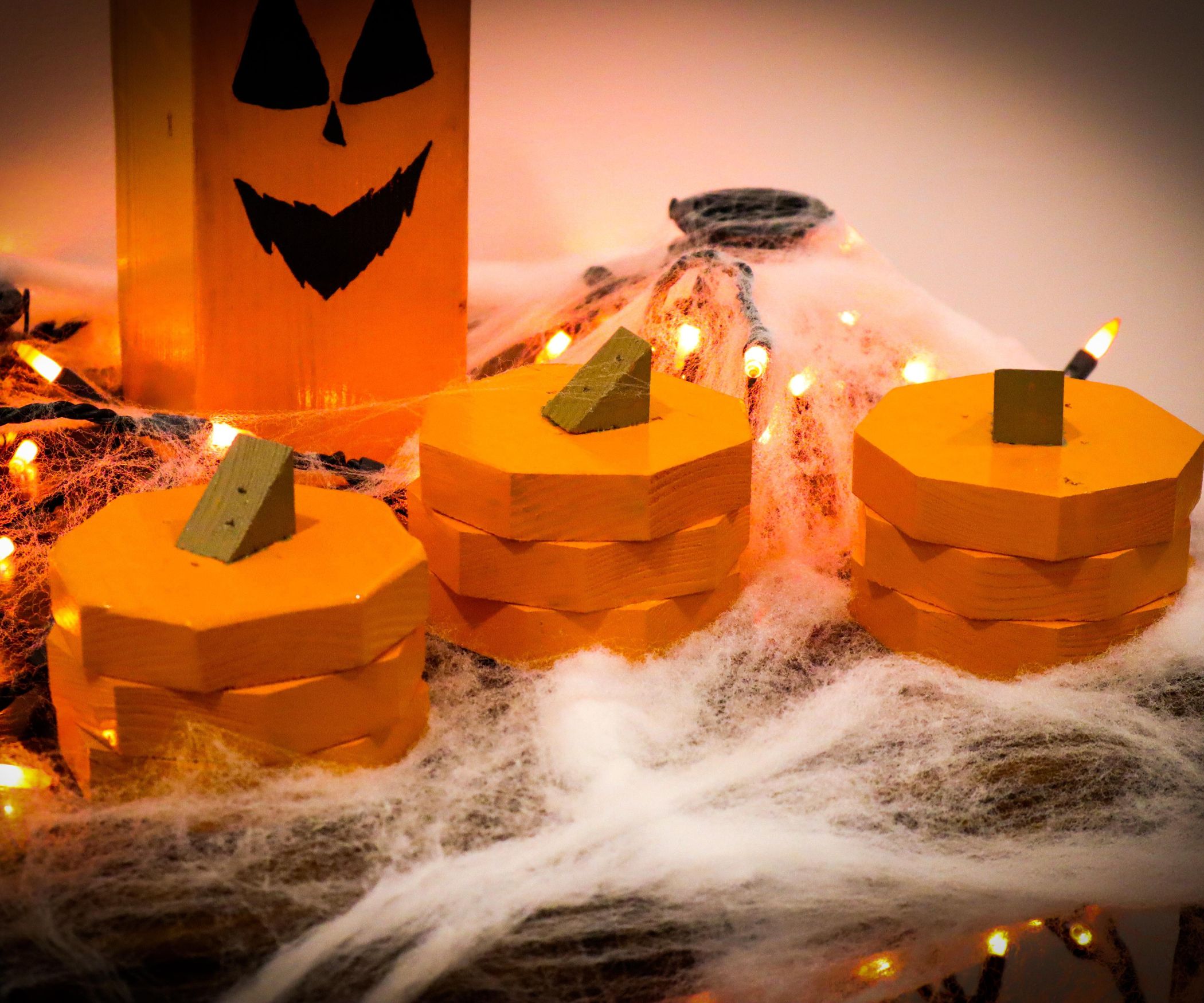 Halloween Wood Pumpkins DIY | EASY Crafts! : 5 Steps (with Pictures ...