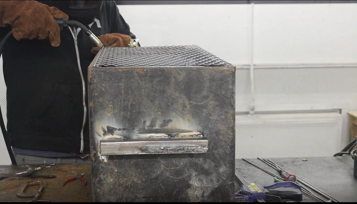 Dumpster Fire Pit (easy Welding Project) : 12 Steps (with Pictures ...