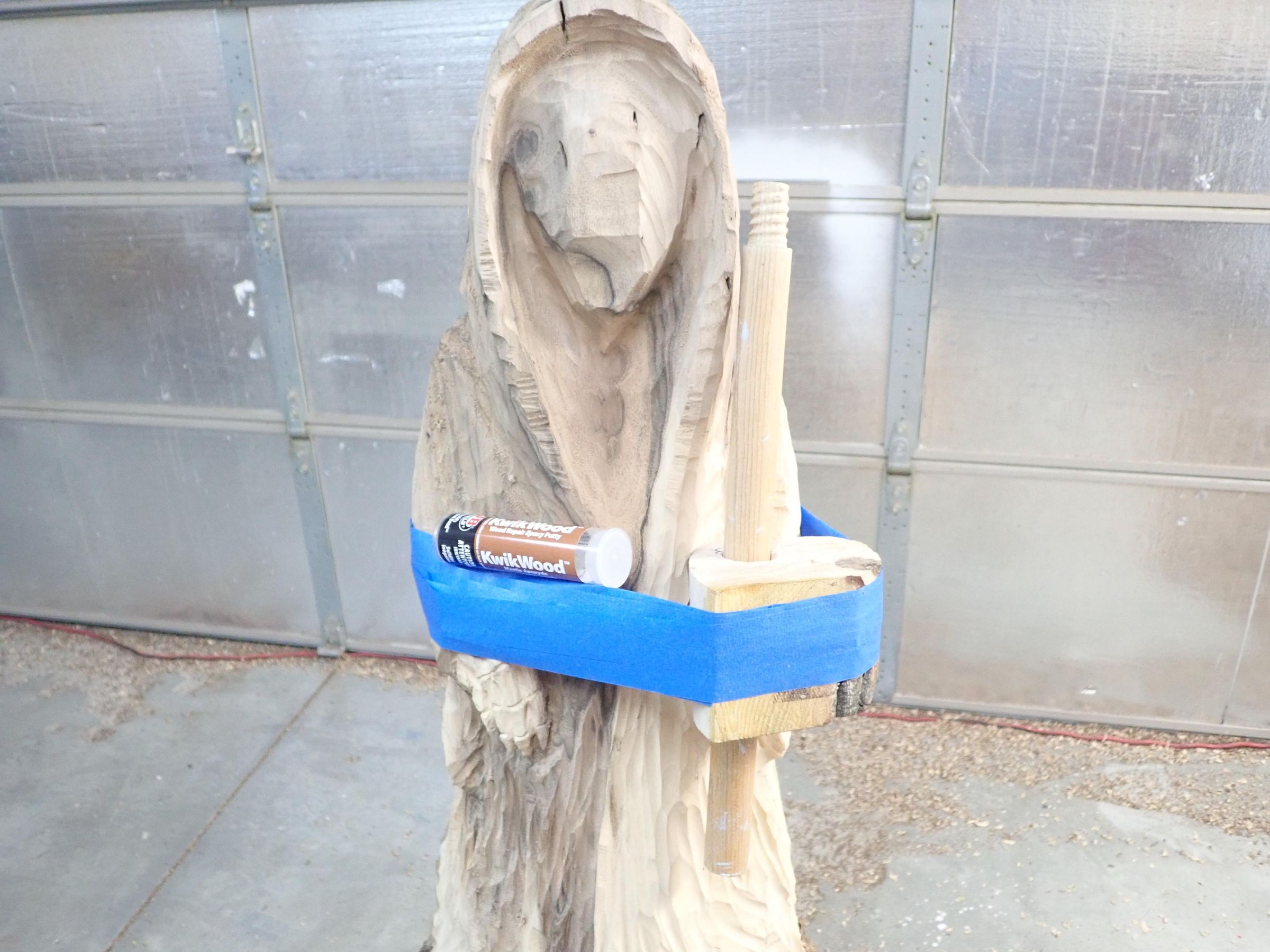 Grim Reaper Carved From a Walnut Log : 17 Steps (with Pictures ...