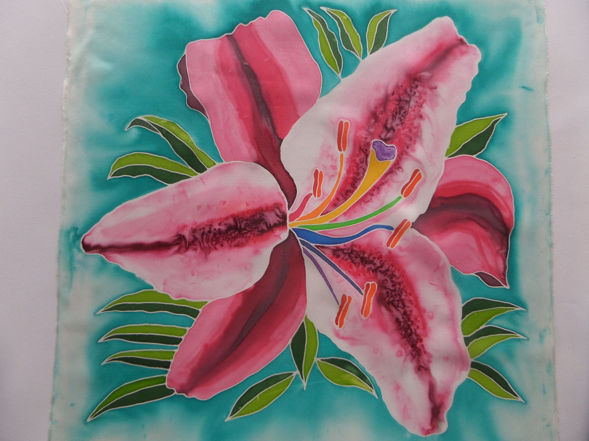 'Rainbow Lily' Silk Painting : 11 Steps (with Pictures) - Instructables