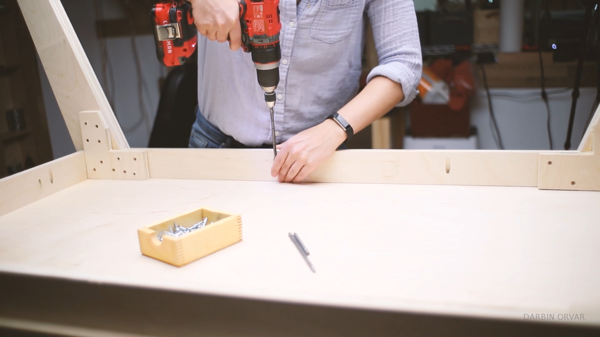 DIY Modern Desk Made W/ 1 Sheet of Plywood : 8 Steps (with Pictures ...