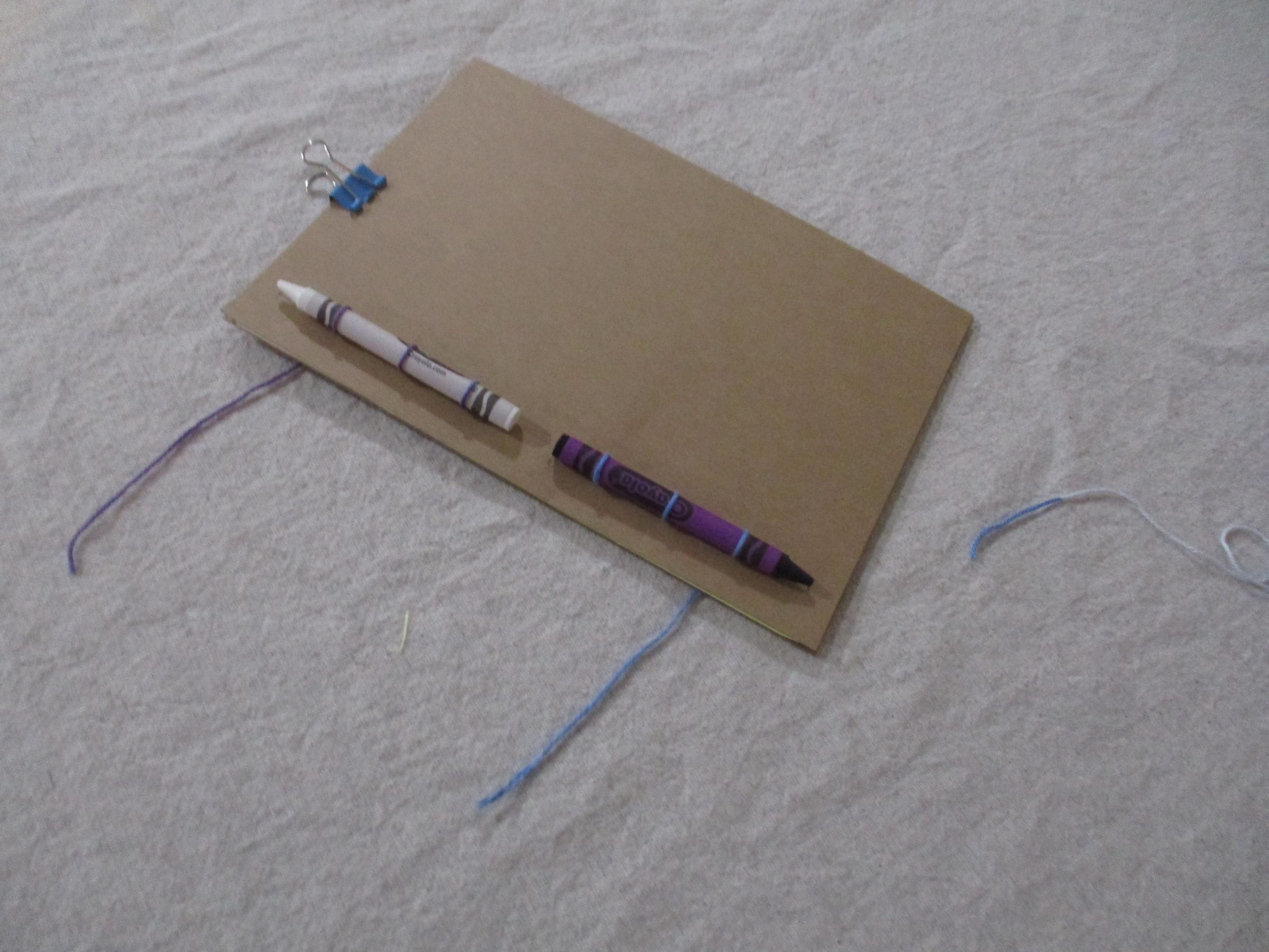 "Colors and Shapes" Journal With Crayon Stick Binding : 8 Steps (with ...