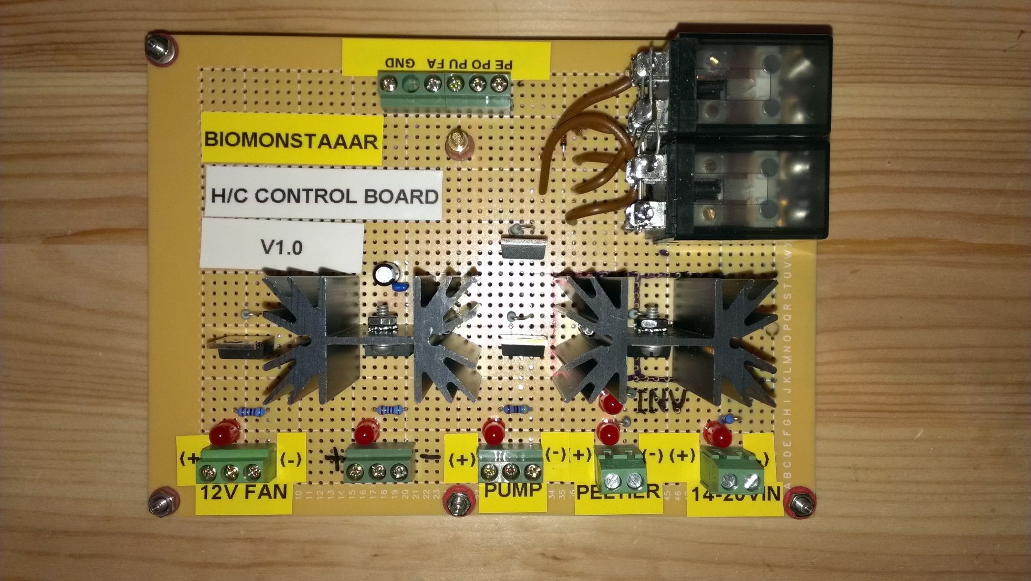BioMONSTAAAR's H/C Control Board : 7 Steps - Instructables