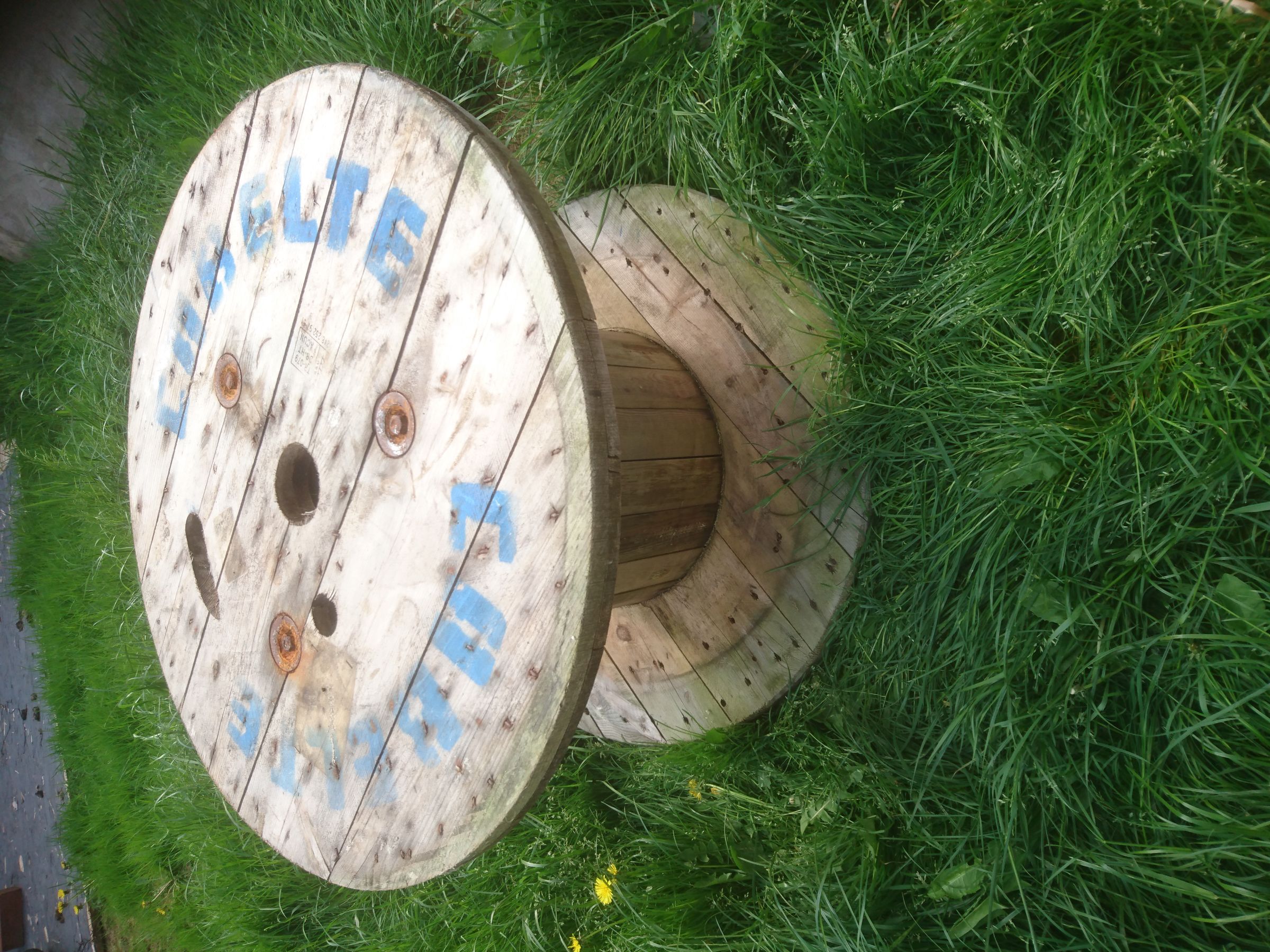 Cable Reel/Drum Table With Custom Design : 9 Steps (with Pictures ...