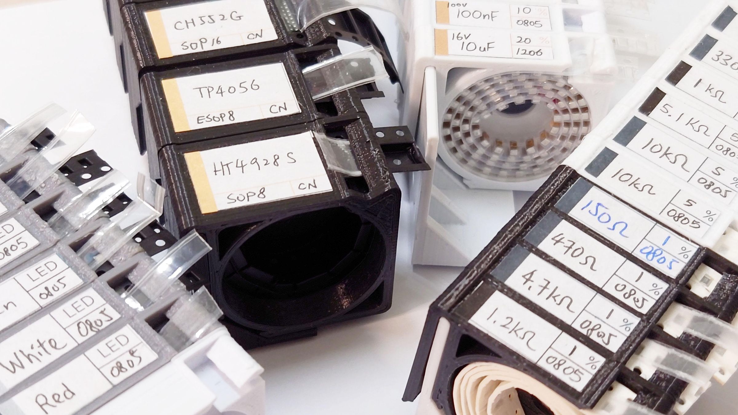 SMD Organizer Cartridge (Magnetic Wall Mounted!) : 3 Steps (with ...