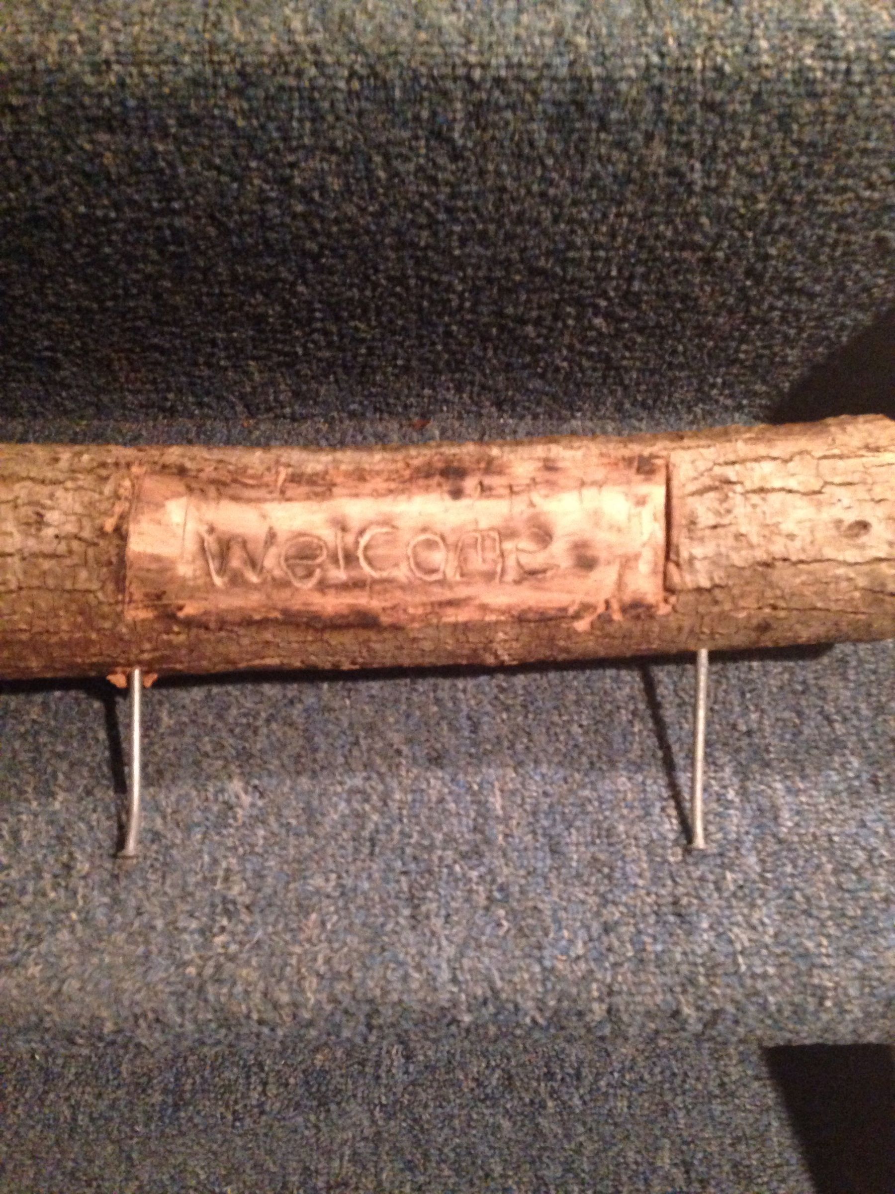 Wooden Welcome Log : 5 Steps - Instructables