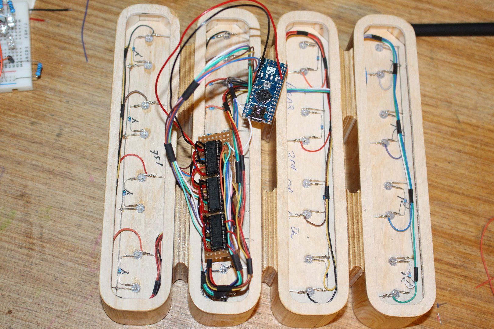 Berlin Clock, Arduino Nano, DS1307 Real Time Clock. 74HC595N 8 Bit Shift Register. : 5 Steps ...