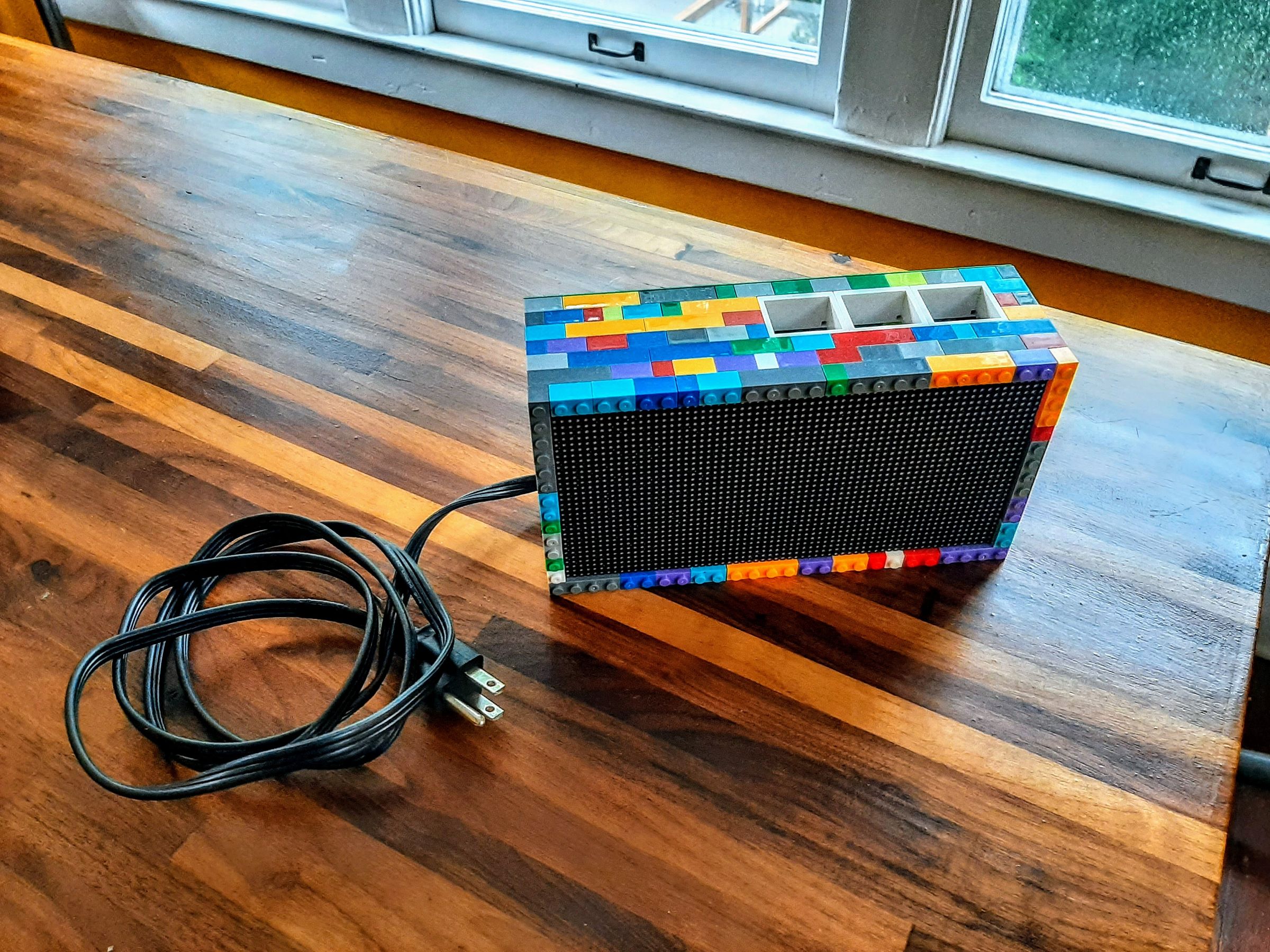 WiFi Programmable RGB LED Matrix Display in Lego Case - Instructables