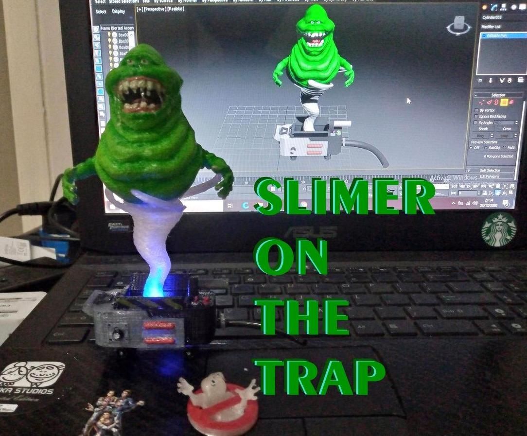 Slimer on the Trap With Led Effect : 5 Steps (with Pictures ...