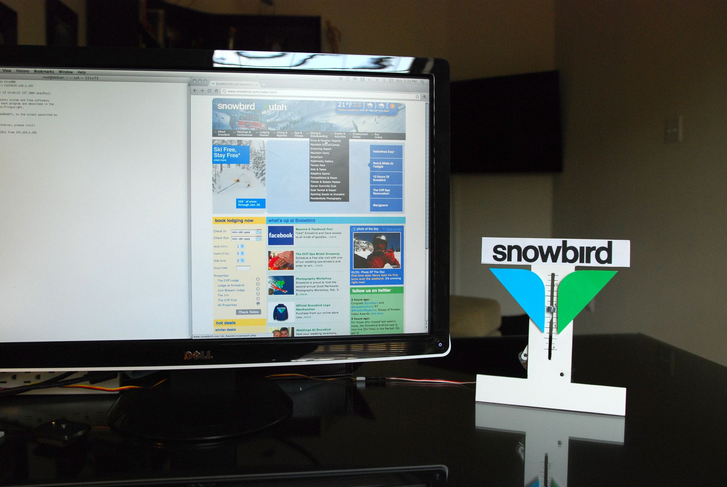 Ski Resort Desk Snow Meter (Snowbird) : 6 Steps - Instructables