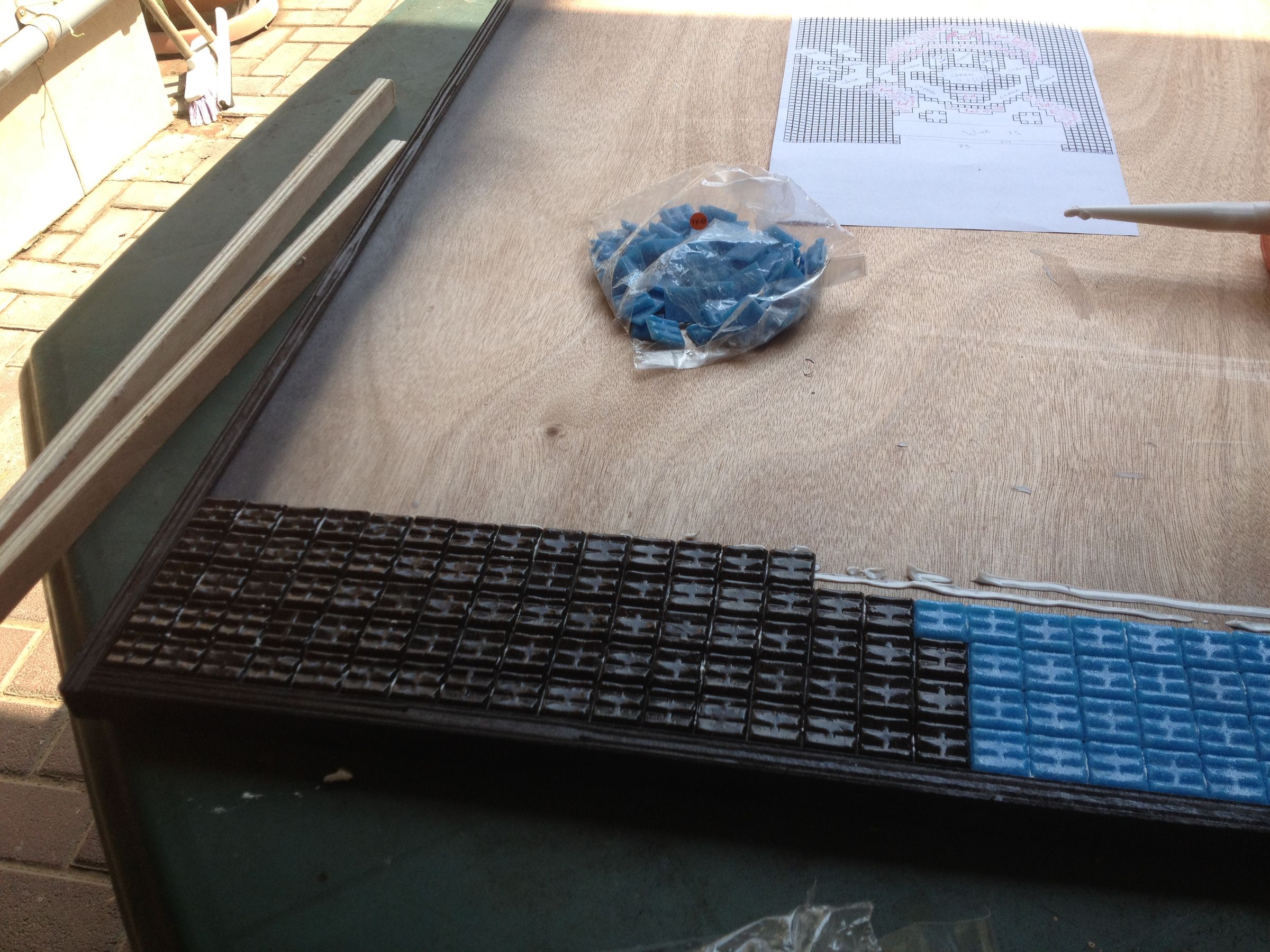 Super Mario Mosaic Table /Table Cover : 6 Steps (with Pictures ...