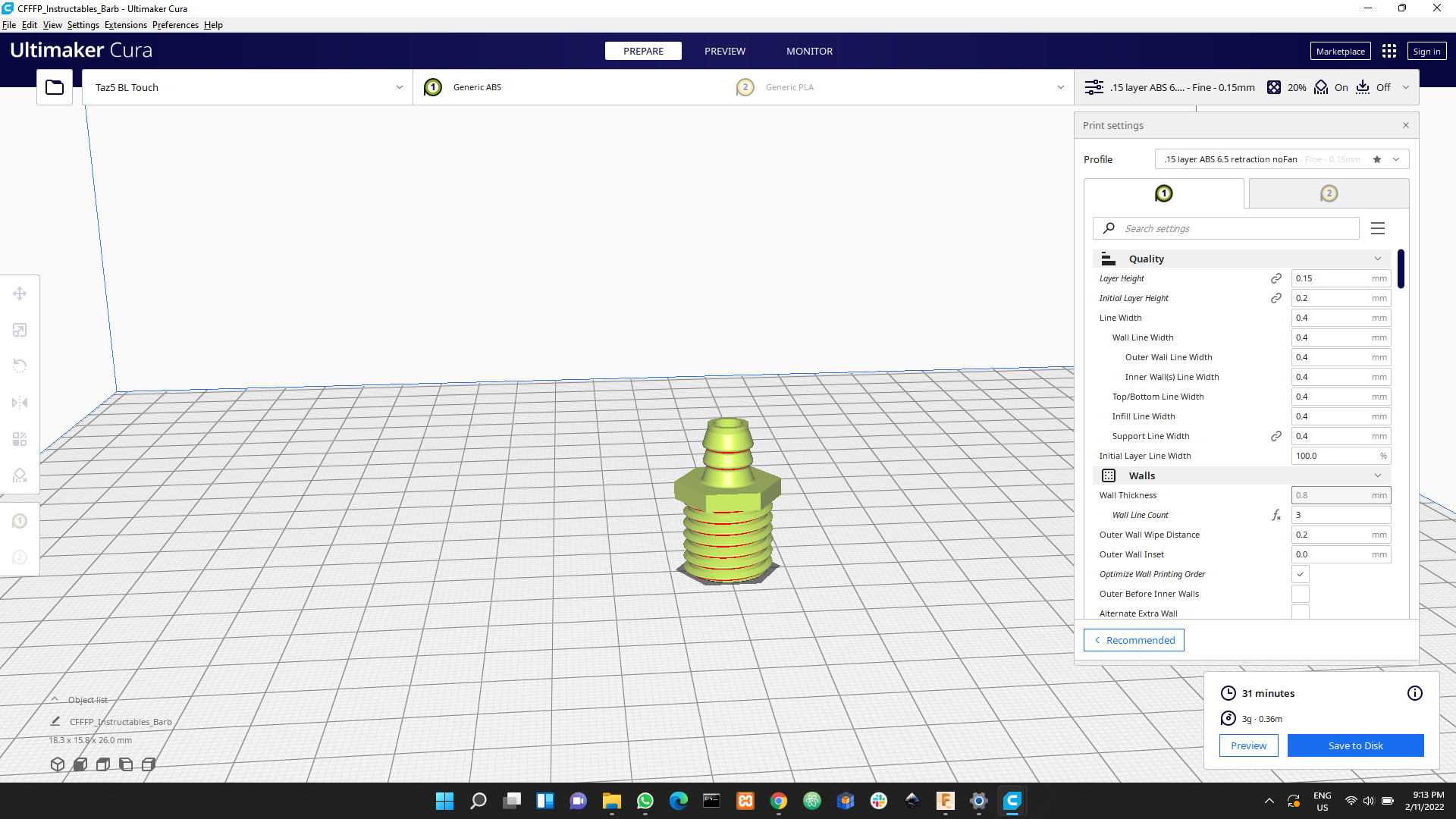 3D Printed Fittings for Silicone Tubing (Fusion 360) : 8 Steps (with ...