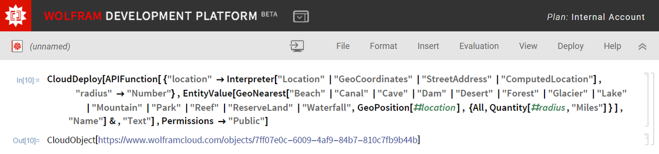 How To Create An Instant Api Using Wolfram Language 5 Steps Instructables 4067