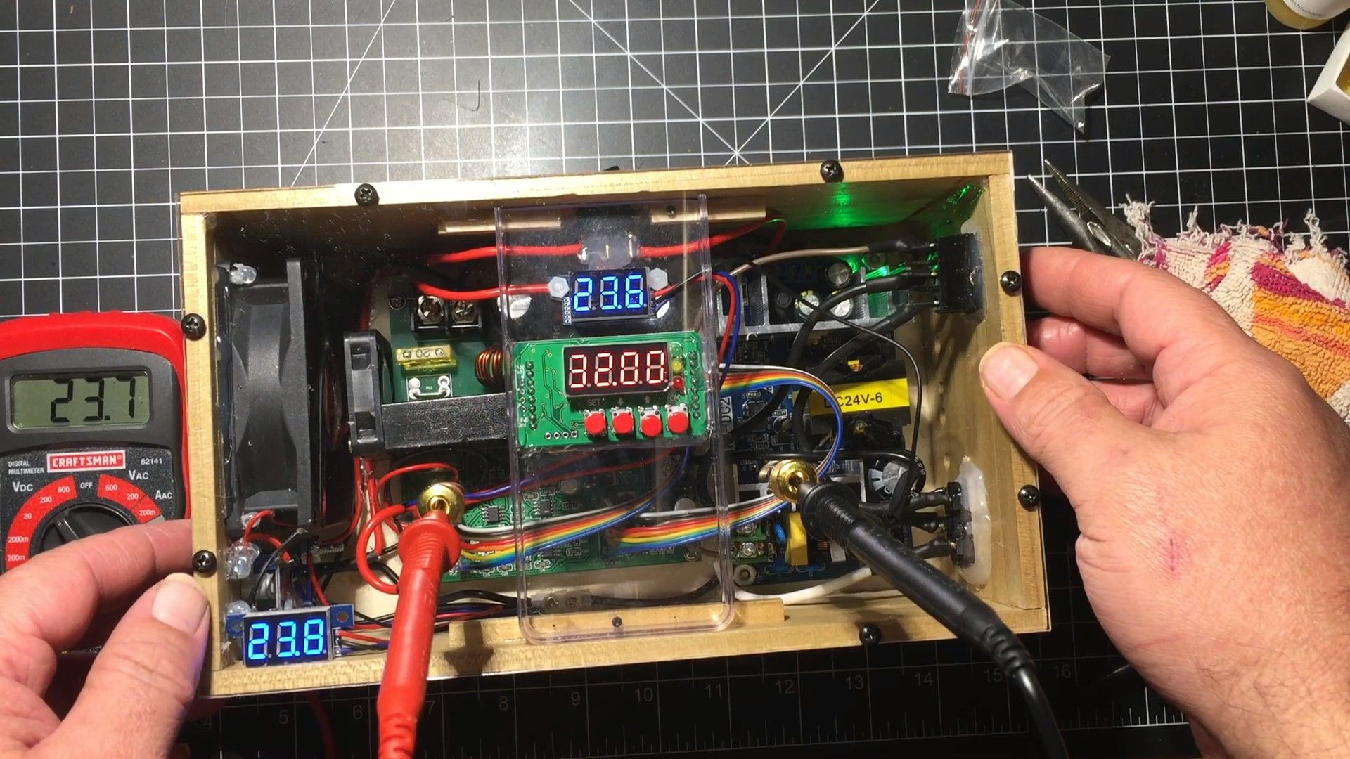 DIY High Voltage 8V-120V 0-15A CC/CV Small Portable Adjustable Bench ...